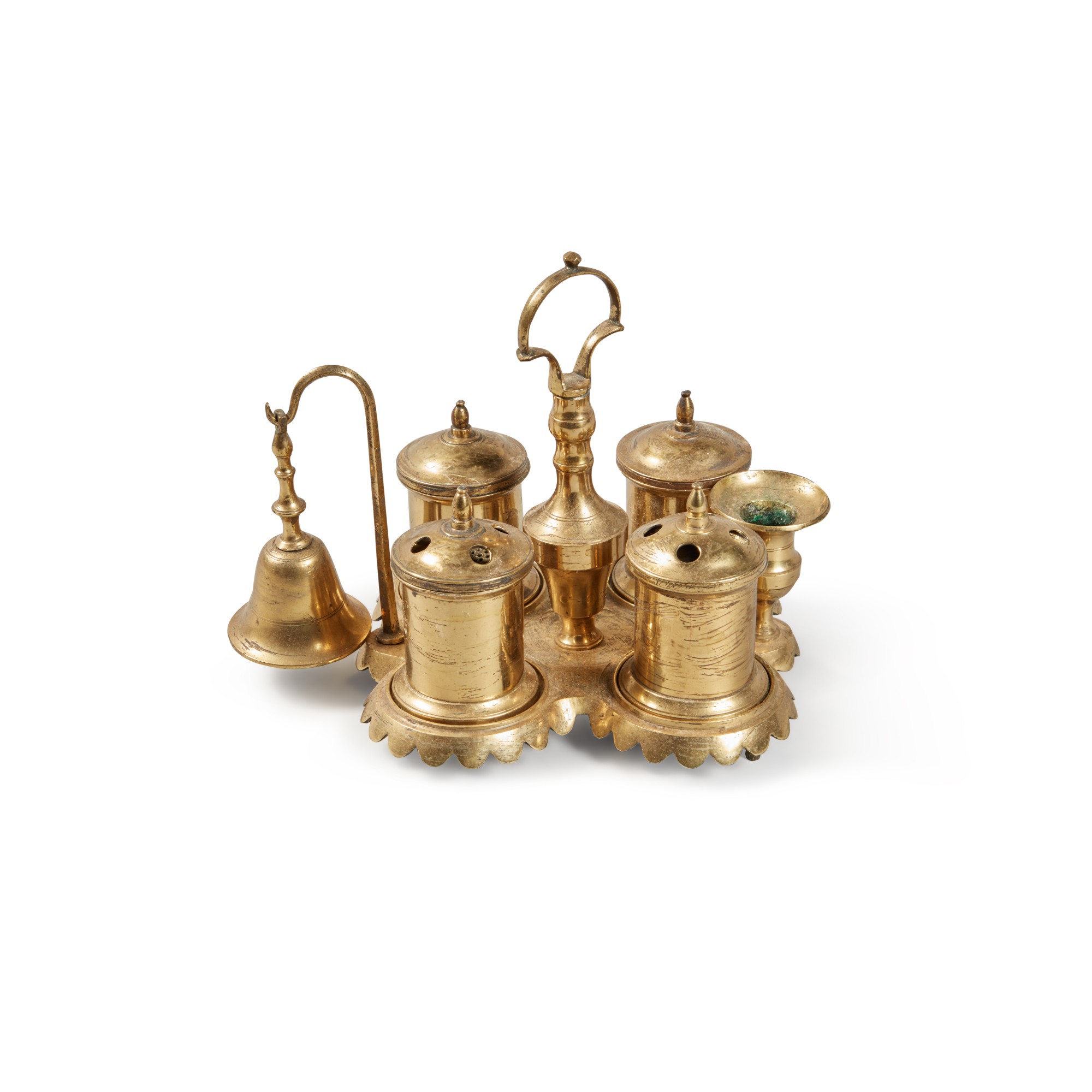 Very Fine English Cast-Brass Standish, Late 18th Century | The ...