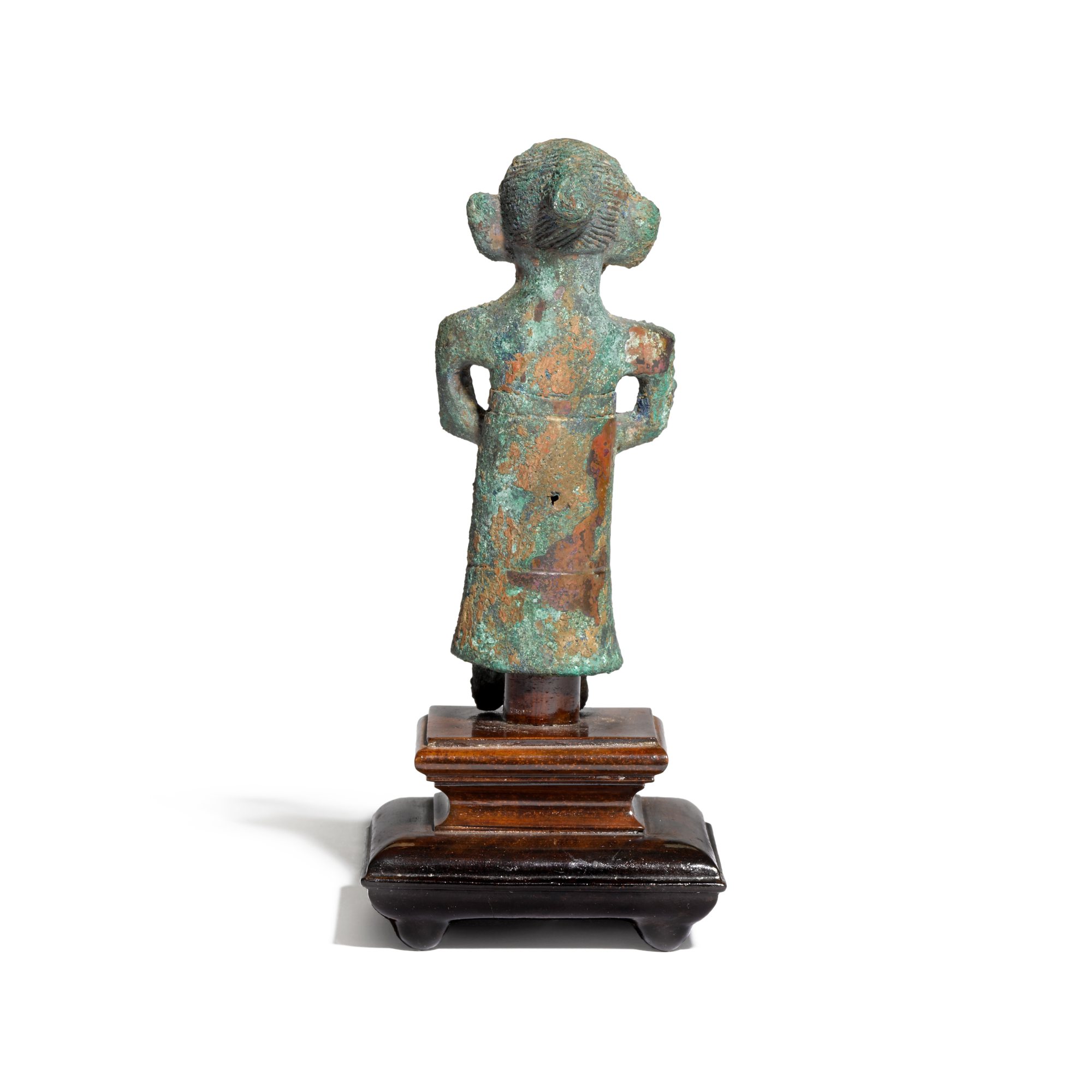 A possibly unique bronze figure of a standing man, Southwest China ...