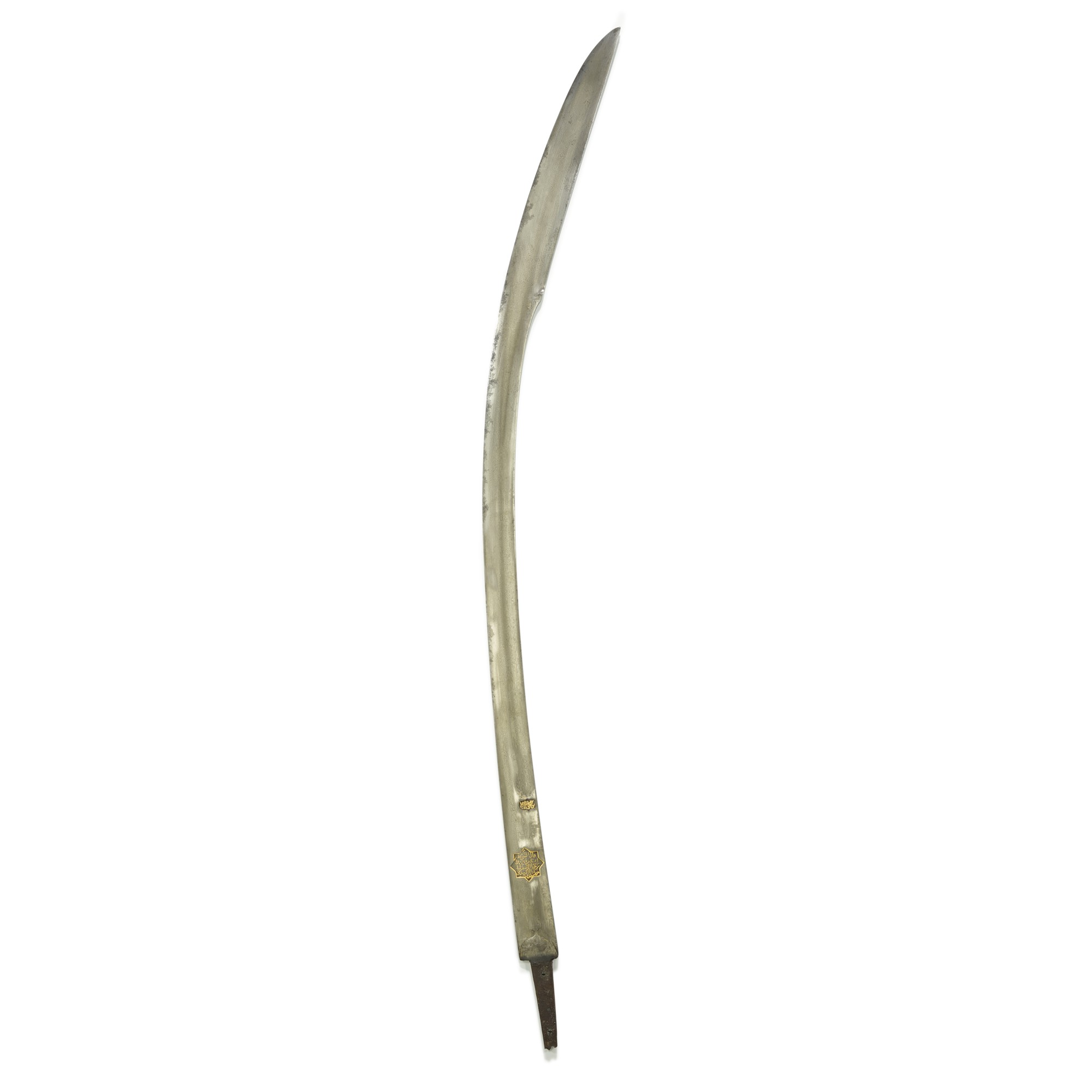 A fine Ottoman gold-inlaid watered steel blade, Turkey, 16th century ...