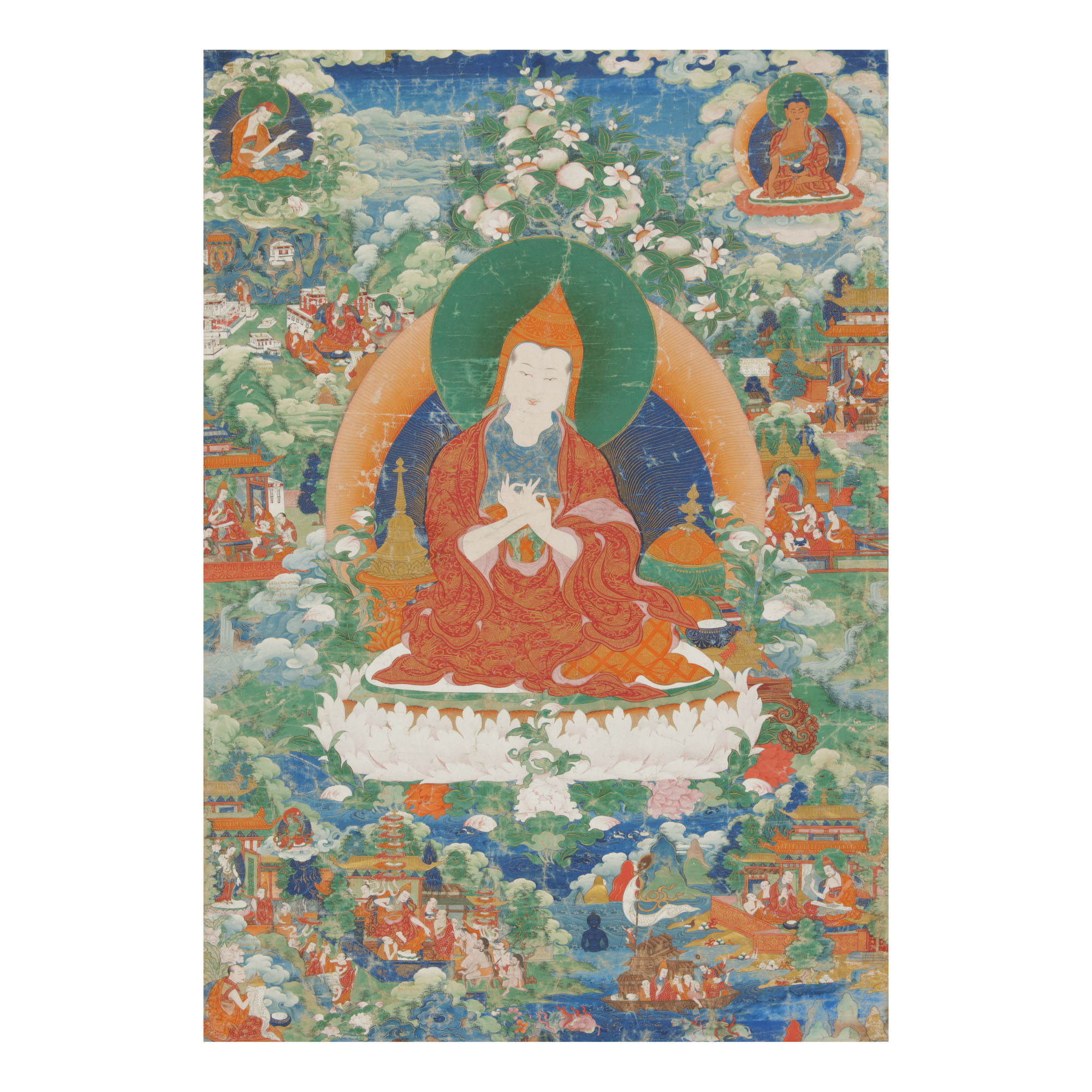 A THANGKA DEPICTING ATISHA, TIBET, CIRCA 1800 | Indian, Himalayan ...