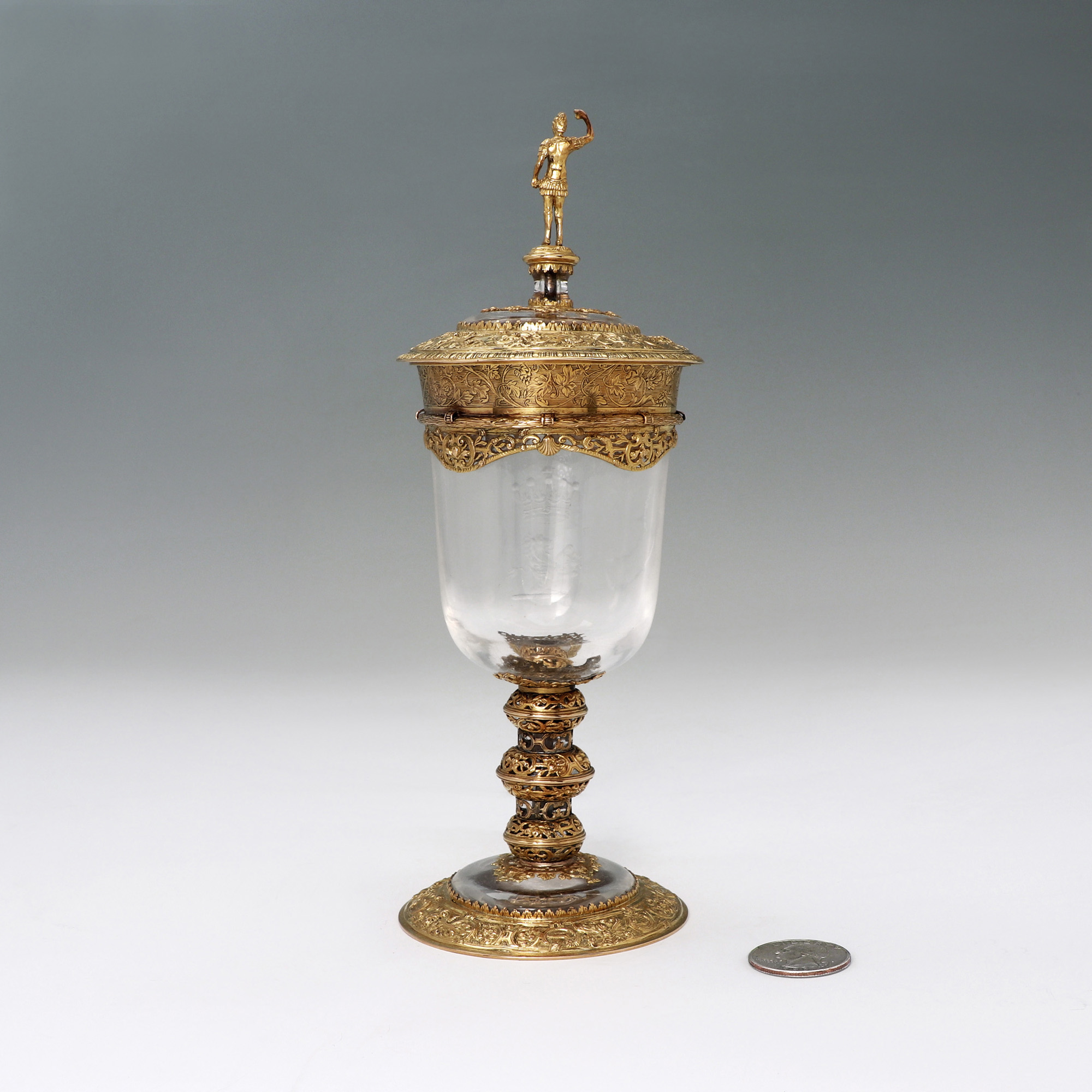 A GOLD-MOUNTED ROCK CRYSTAL GOBLET & COVER | CIRCA 1830 | Prohibition ...