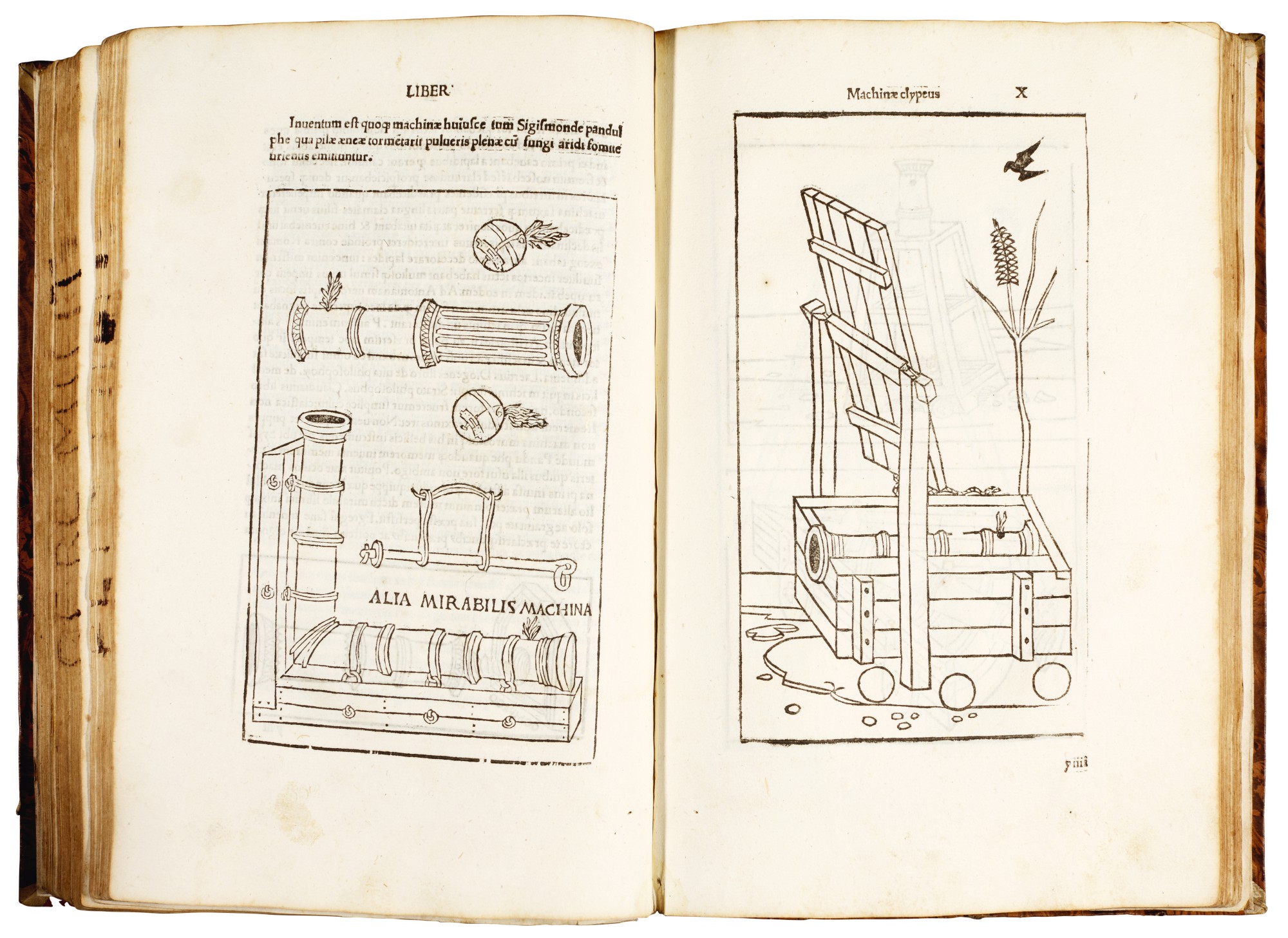 Valturio, De re militari, Verona, 1483, later vellum-backed boards ...