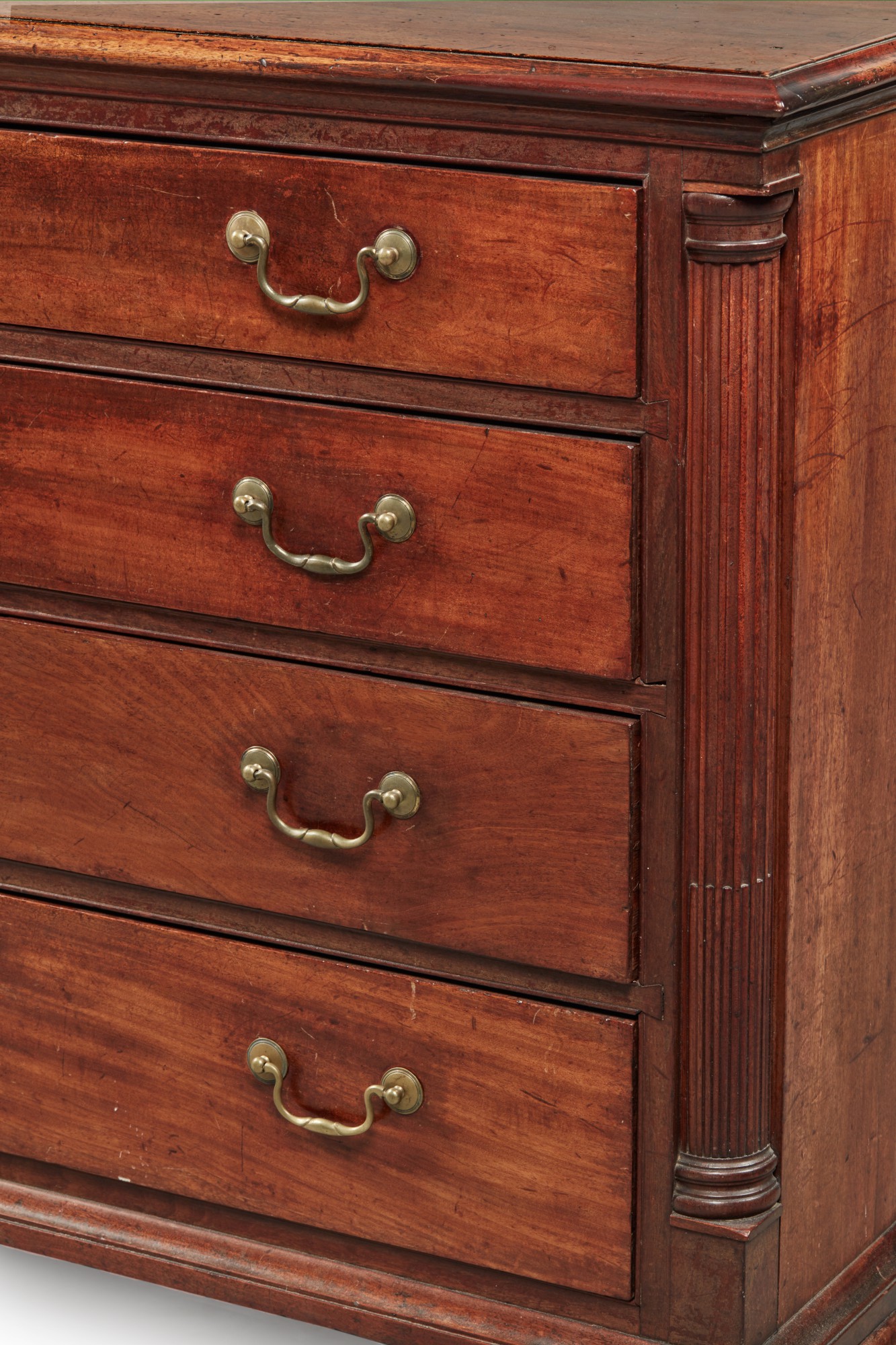 Very Fine and Rare Chippendale Figured Mahogany Chest of Drawers ...