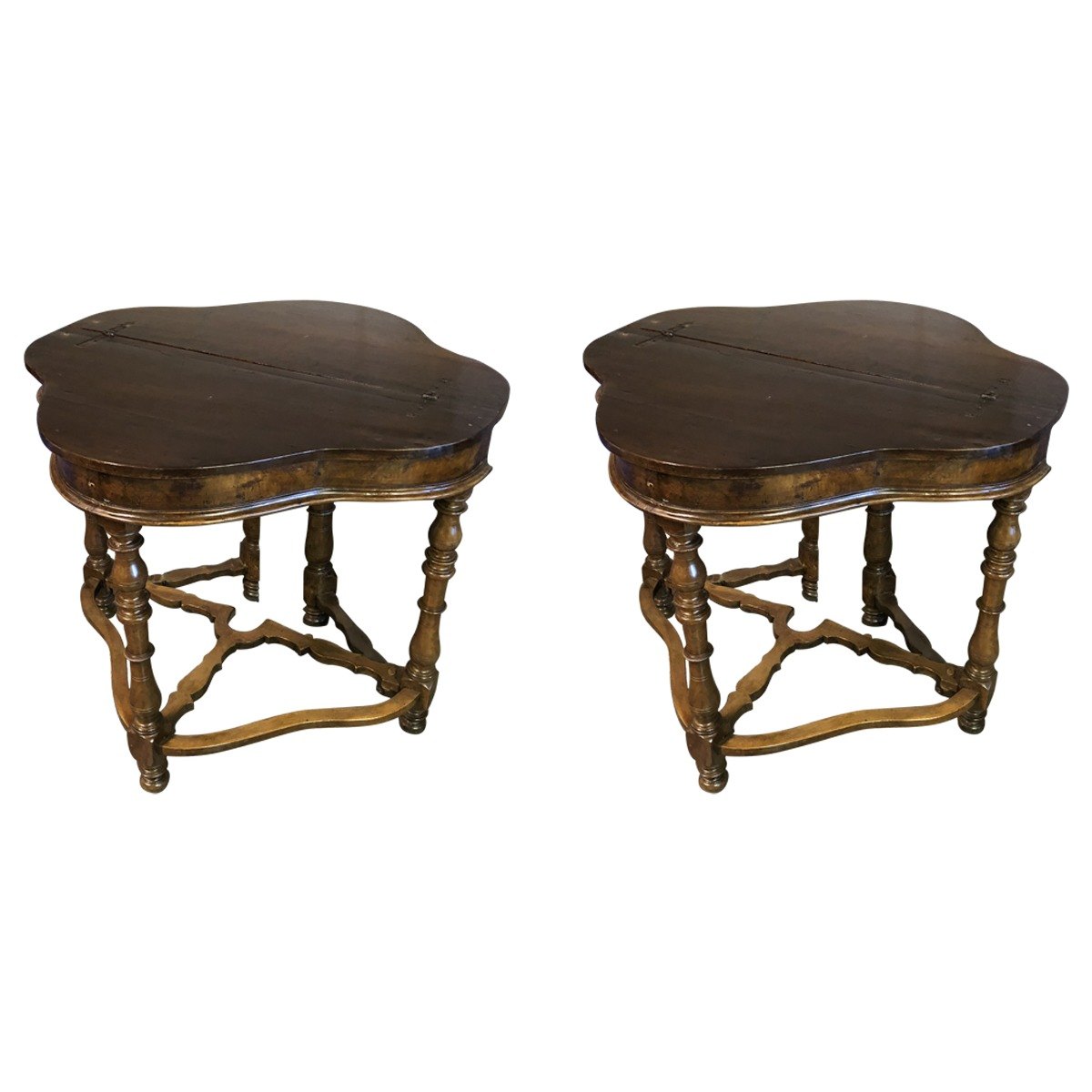 Antique Baroque Style Gate-Leg Drop-Leaf Console Tables Available For ...