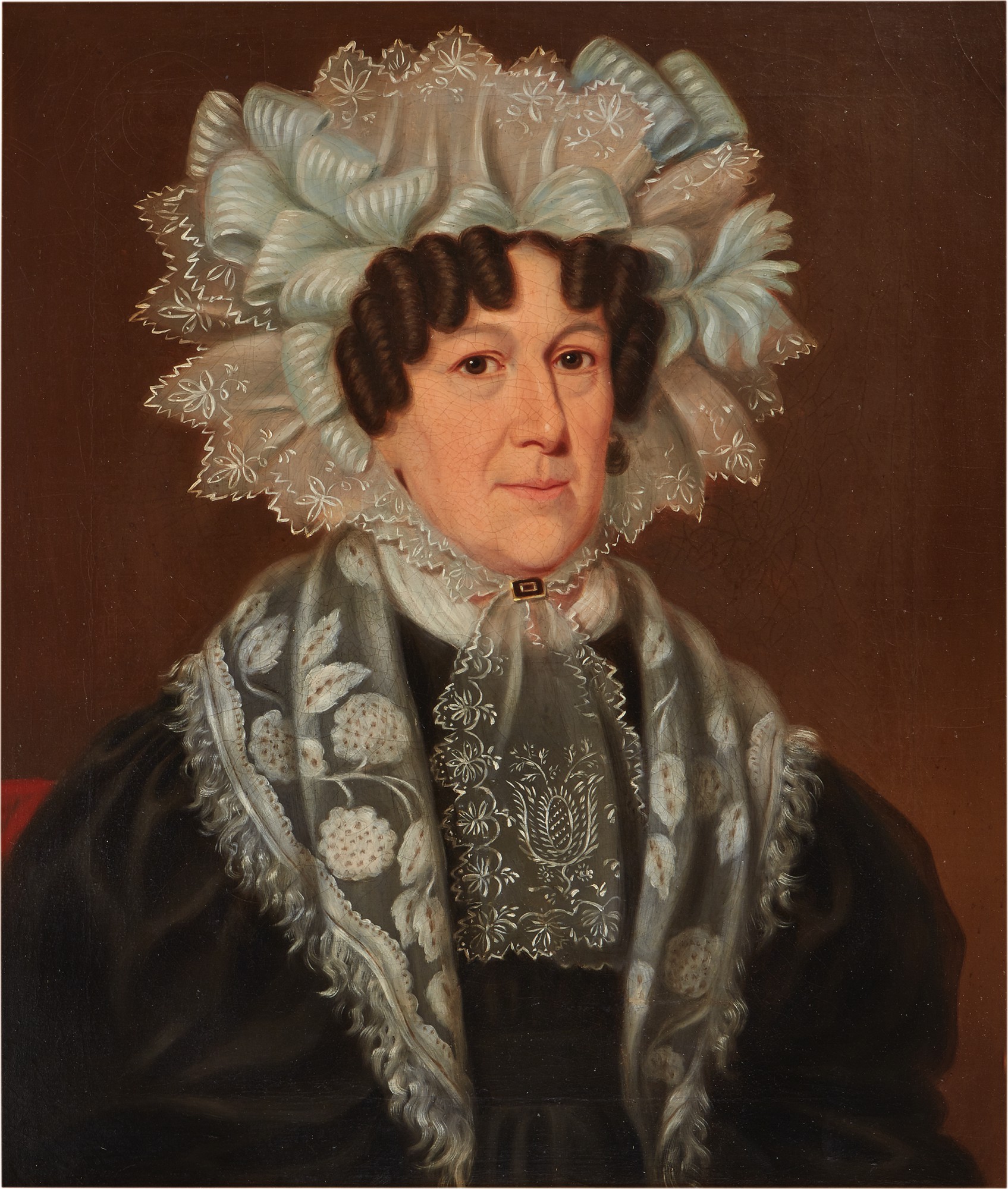 Pair of Portraits: Gentleman and Lady with Bonnet | Important Americana ...