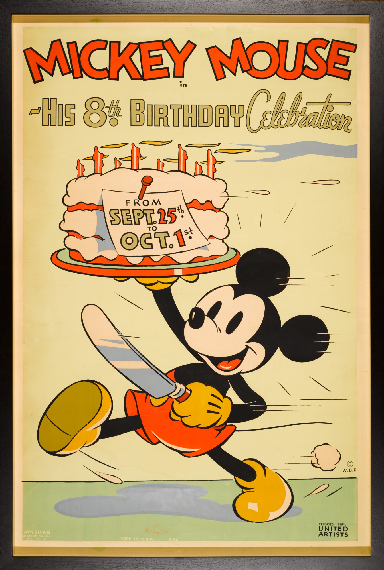 MICKEY MOUSE HIS 8TH BIRTHDAY CELEBRATION (1936) POSTER, US | Original ...