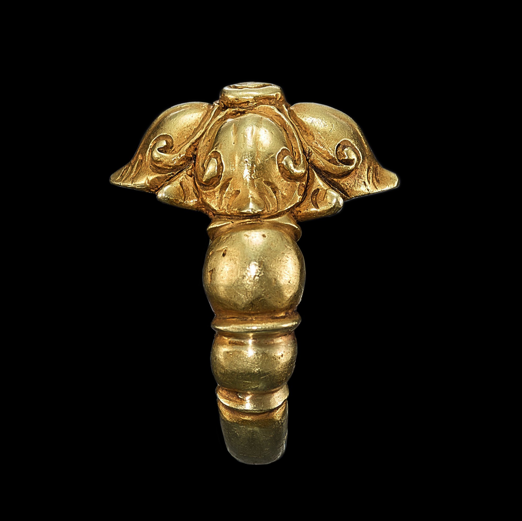 A solid gold ring with floral bezel Java, Indonesia, 9th - 12th century ...