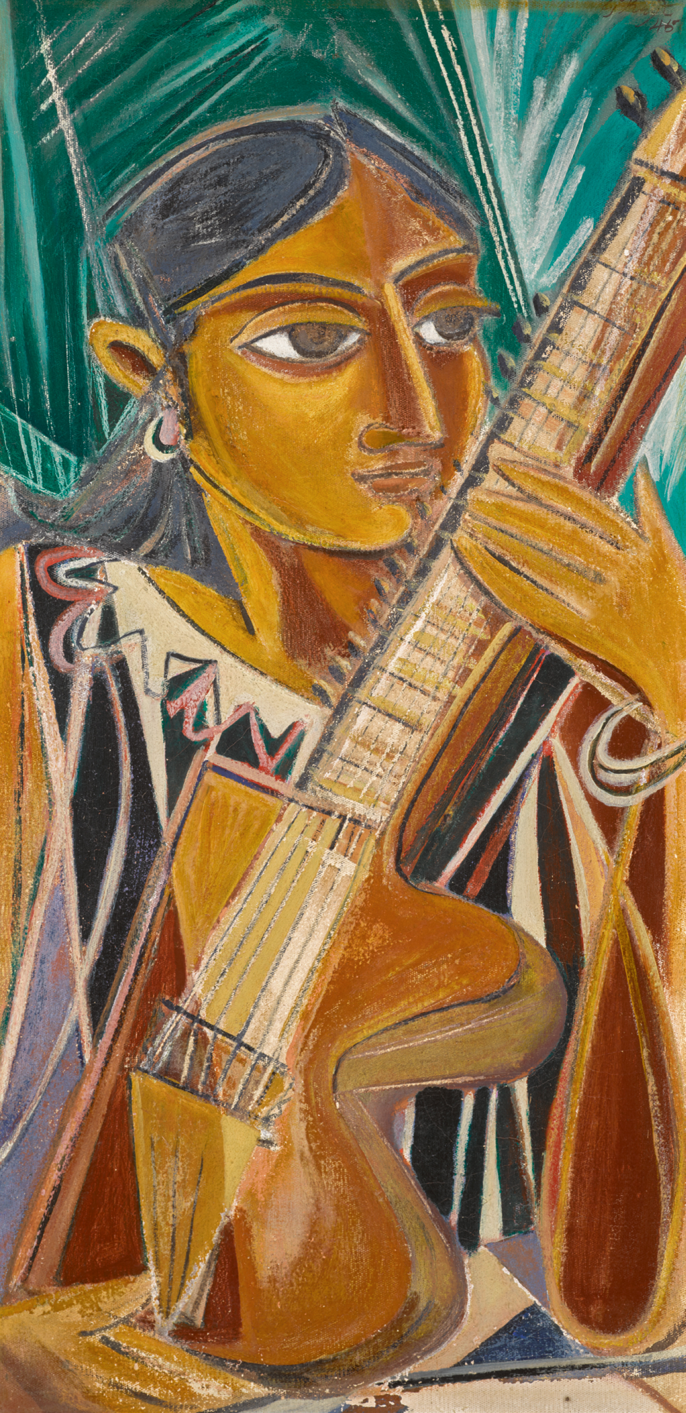 GEORGE KEYT | Sarangi Player | Coups de Coeur: The Guy and Helen ...