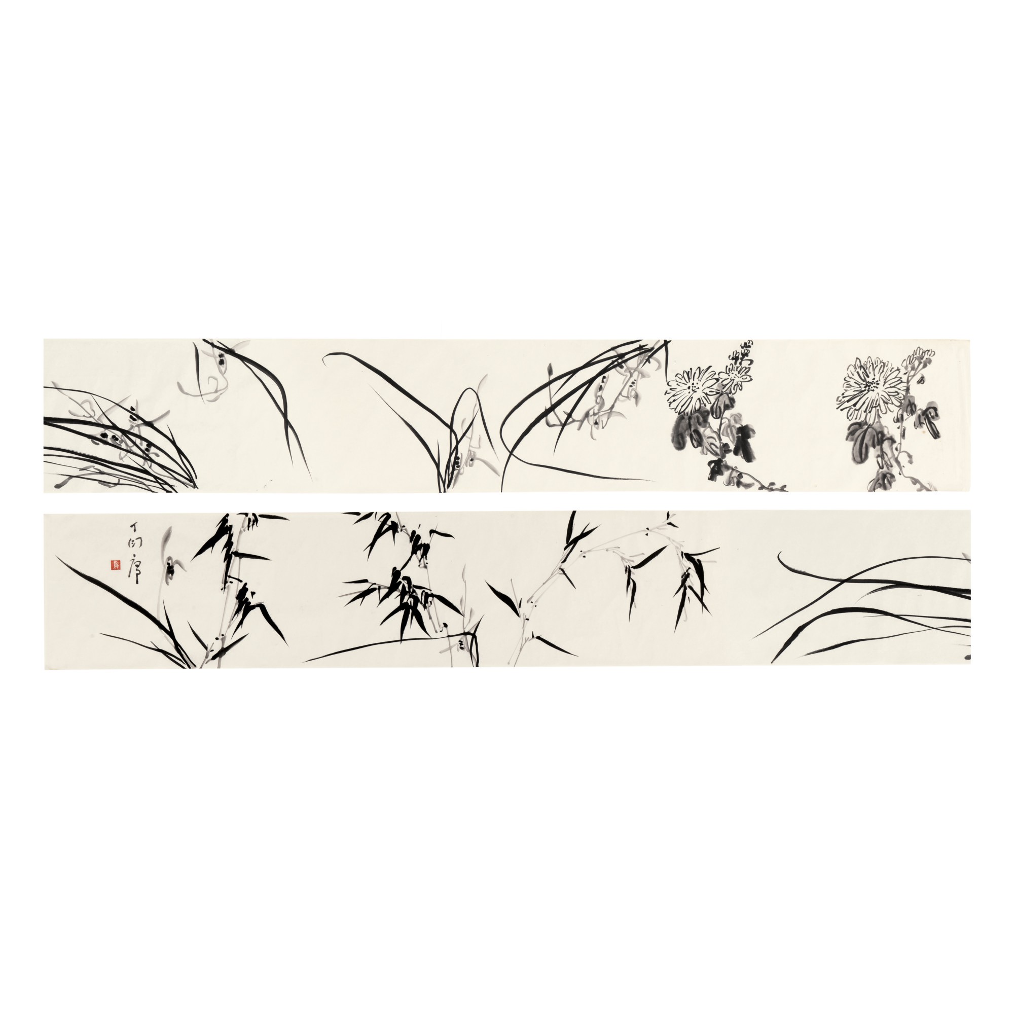 DING YANYONG 1902-1978 | ORCHIDS, BAMBOO and CHRYSANTHEMUMS | Important ...