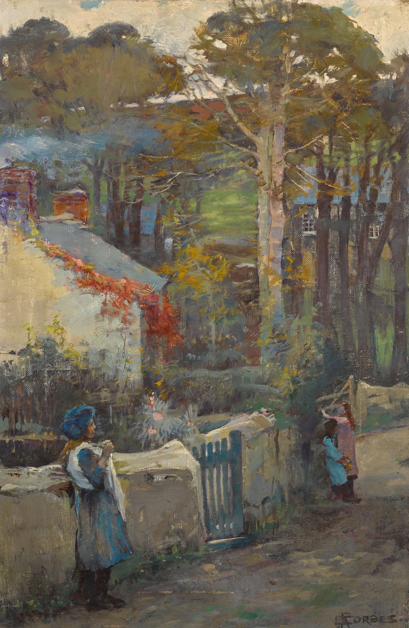 ELIZABETH ADELA FORBES | THE VILLAGE LANE | Victorian, Pre-Raphaelite ...
