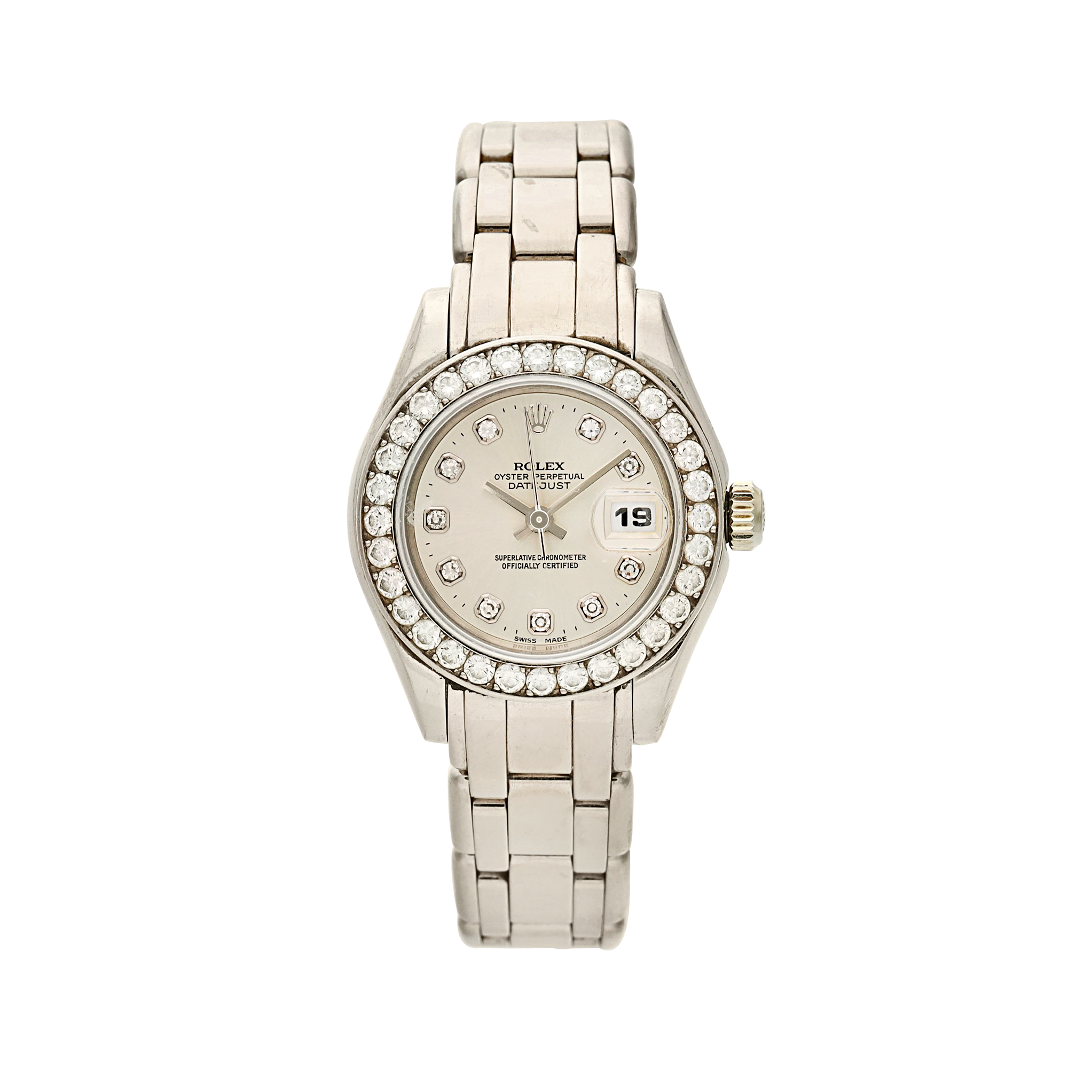 Rolex Vintage Datejust Pearlmaster Reference 69299, A White Gold And ...