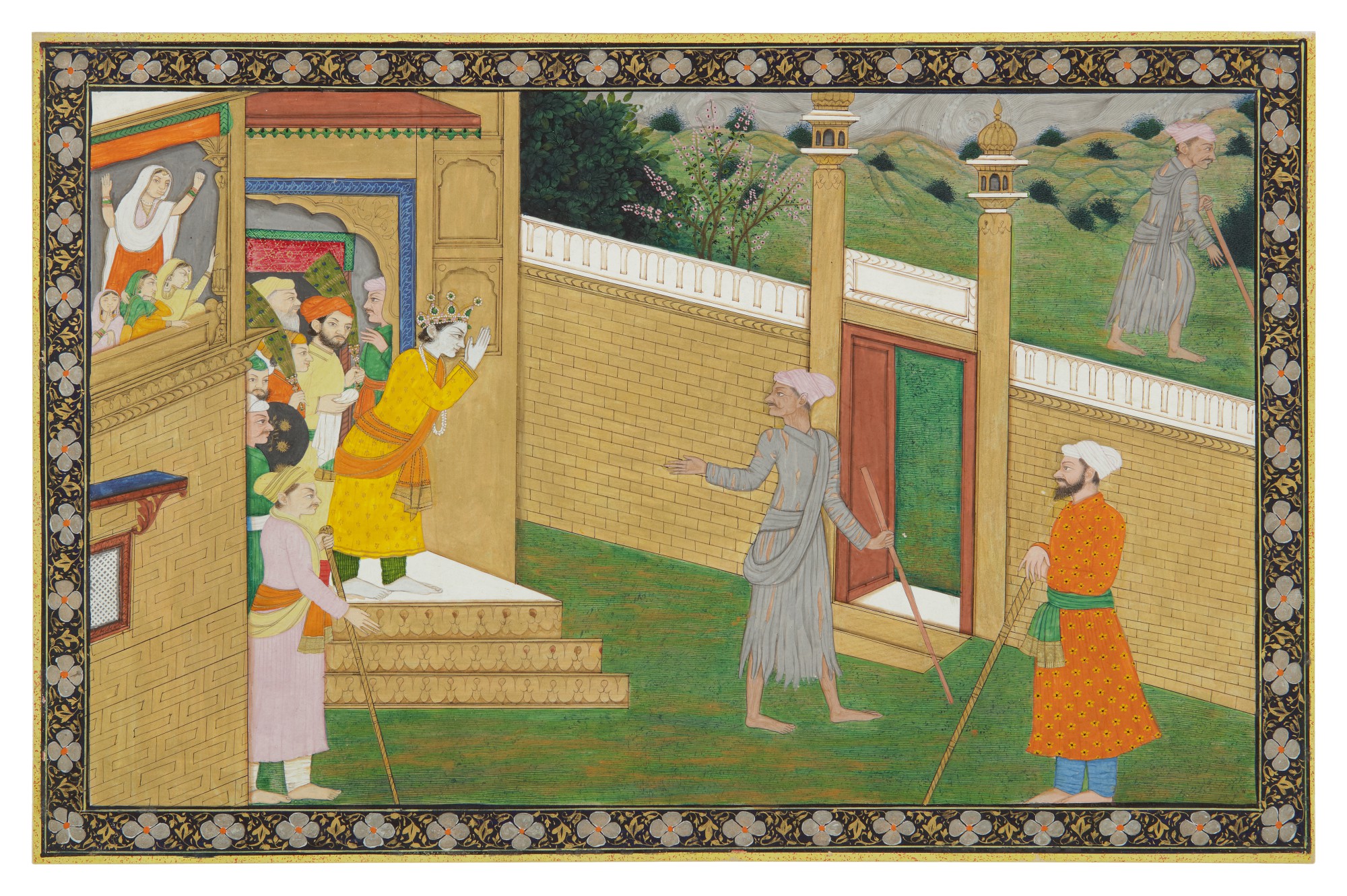 An illustration to a Bhagavata Purana series: Sudama takes leave of ...