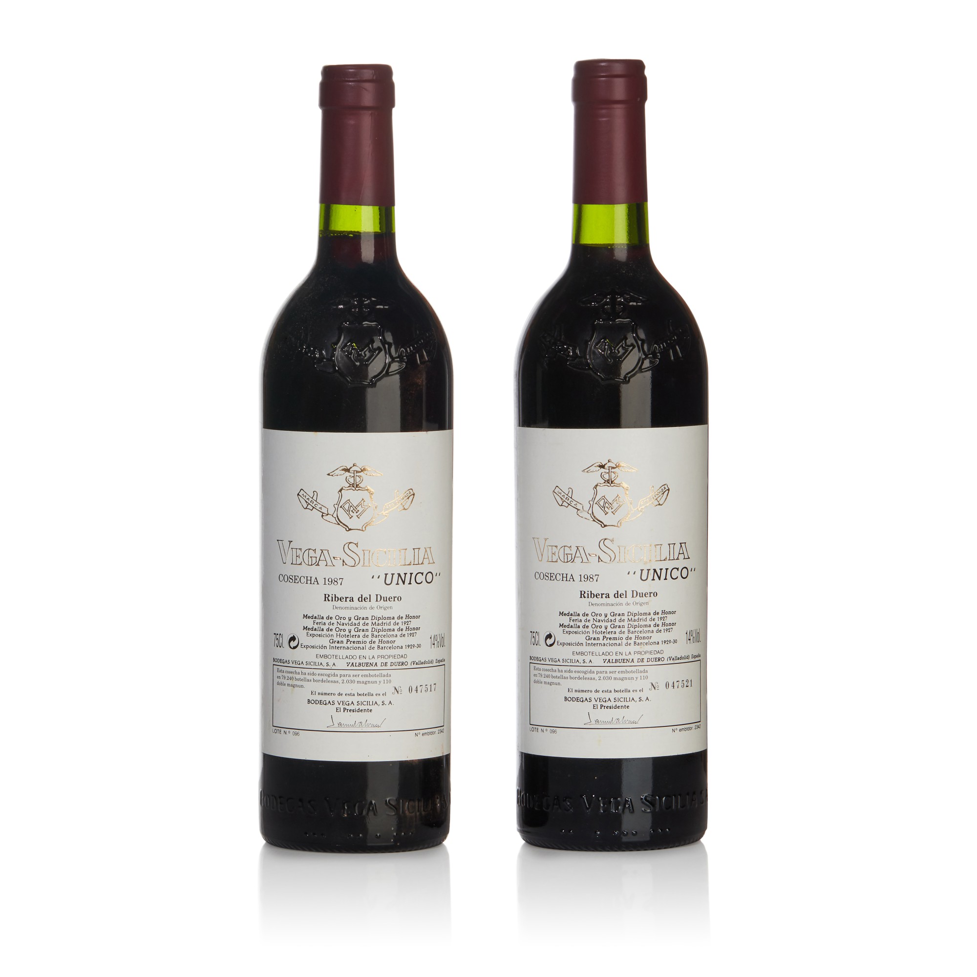 Vega Sicilia 'Unico' 1987 (4 BT) | A Connoisseur’s Classic Cellar ...