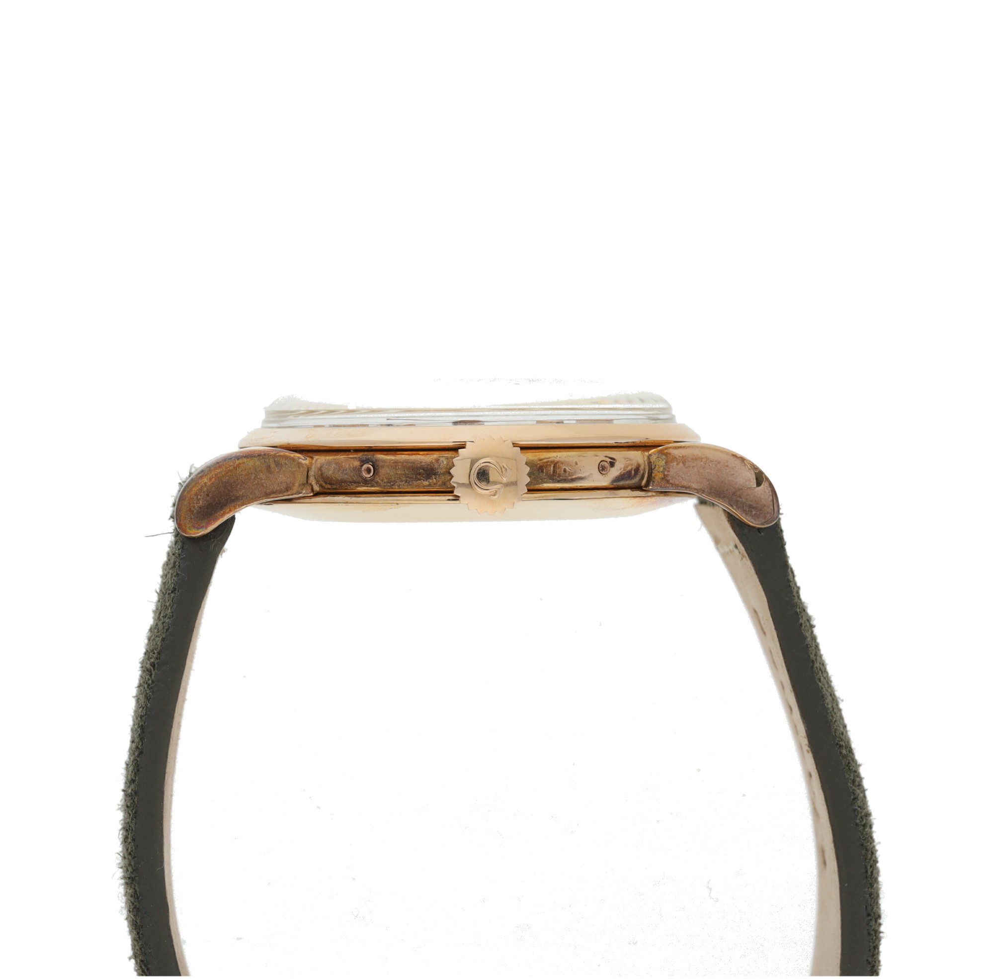 OMEGA | REFERENCE 2486-2 A PINK GOLD TRIPLE CALENDAR WRISTWATCH WITH ...