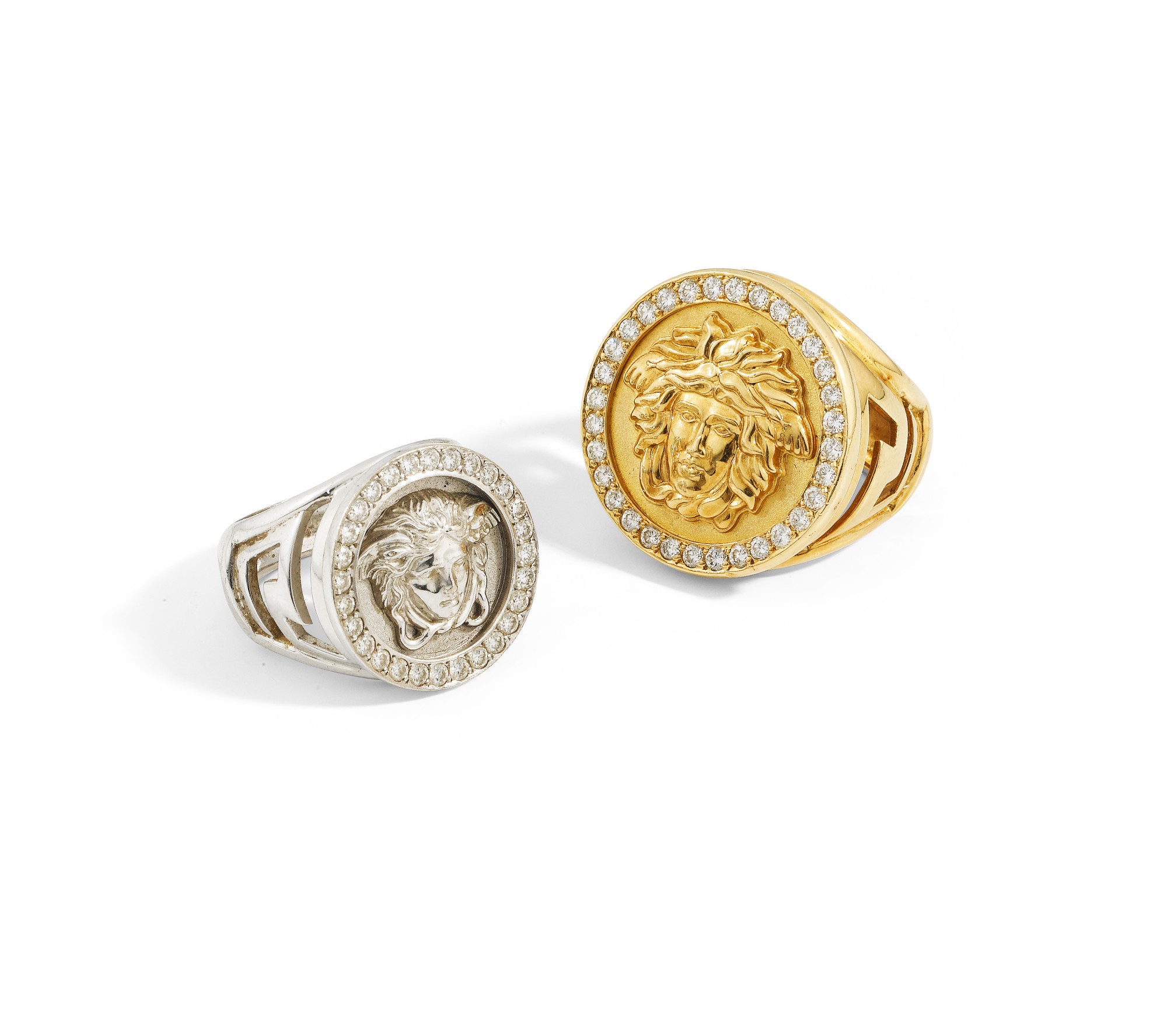 GIANNI VERSACE | DEUX BAGUES DIAMANTS | TWO DIAMOND RINGS | The Weekly ...
