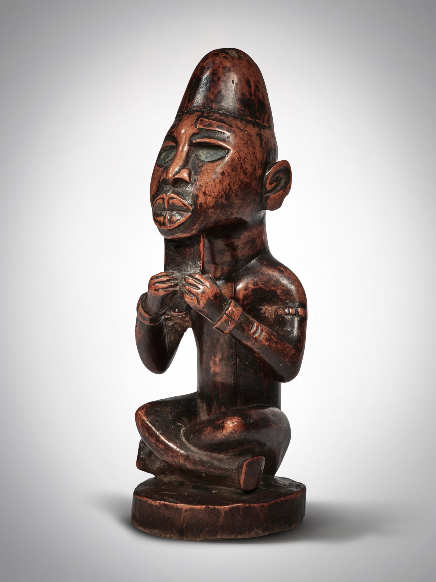Kongo-Yombe Seated Male Figure, Democratic Republic of the Congo | The ...
