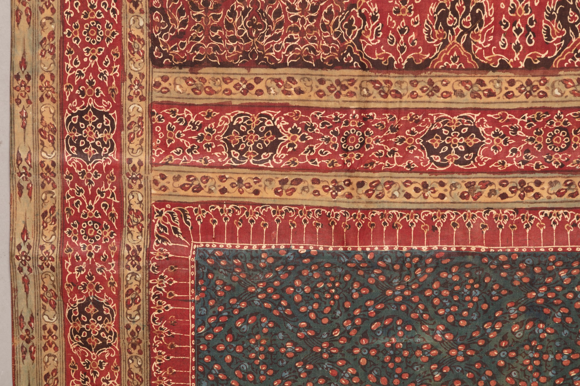 A painted cotton 'phanung' India (Madras) for the Kingdom of Siam, 19th ...