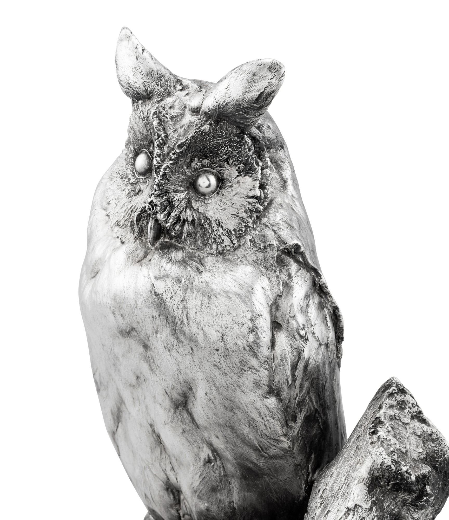 A silver-plated life-size owl, Christofle, Paris, circa 1880 | Hibou en ...