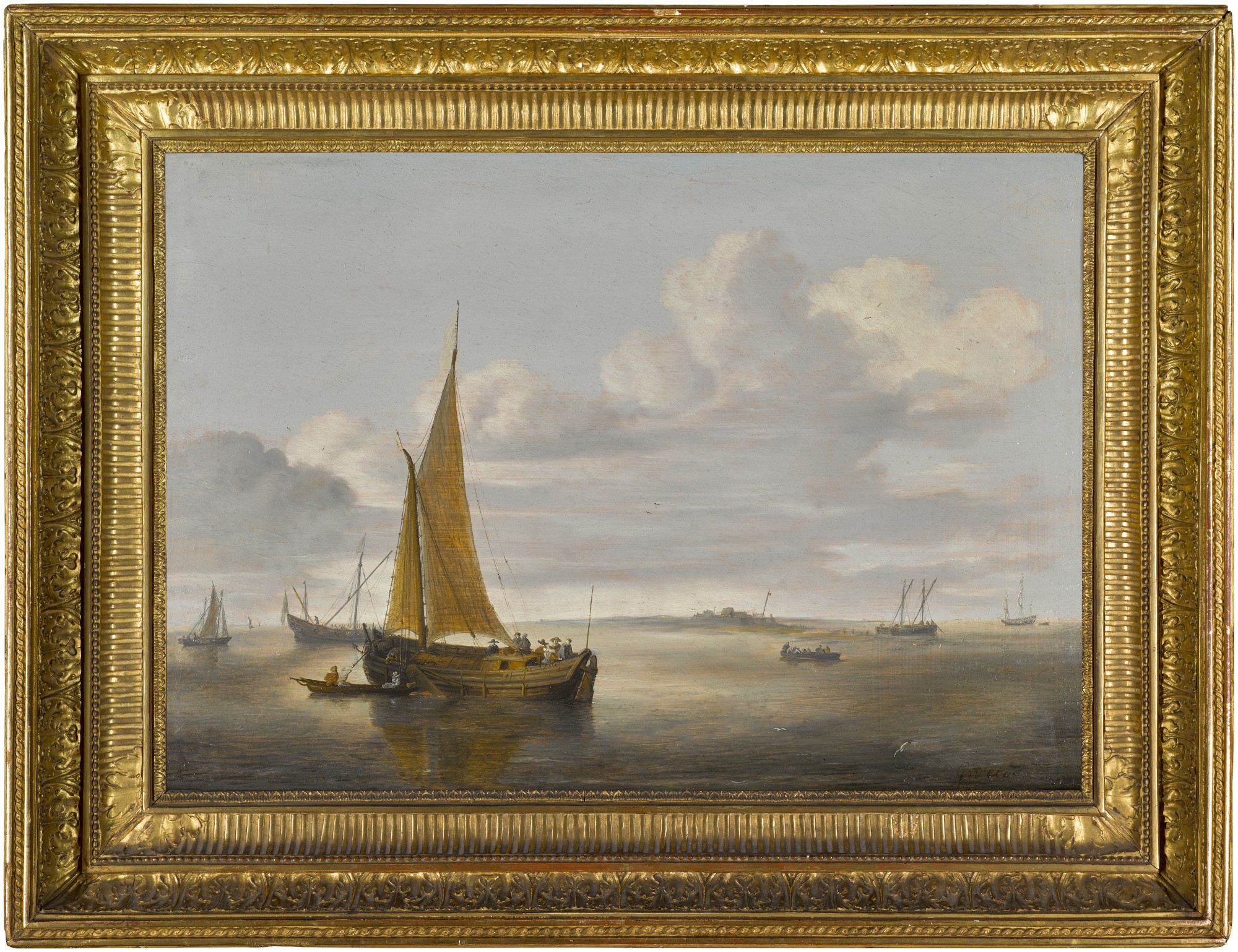 Seascape with sailing and fishing boats | Old Master Paintings and ...