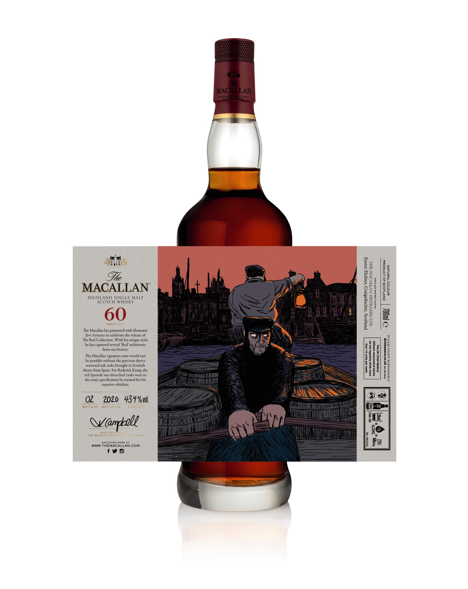 The Macallan Red Collection with Exclusive Labels Illustrated by Javi ...