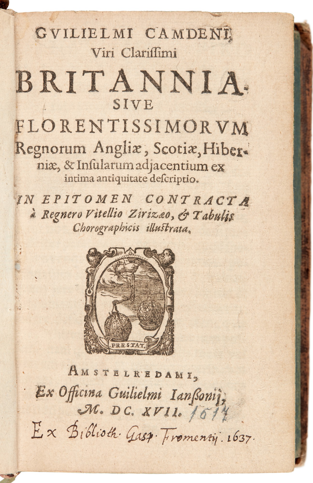 William Camden | Britannia, Amsterdam, 1617, contemporary calf | Travel ...