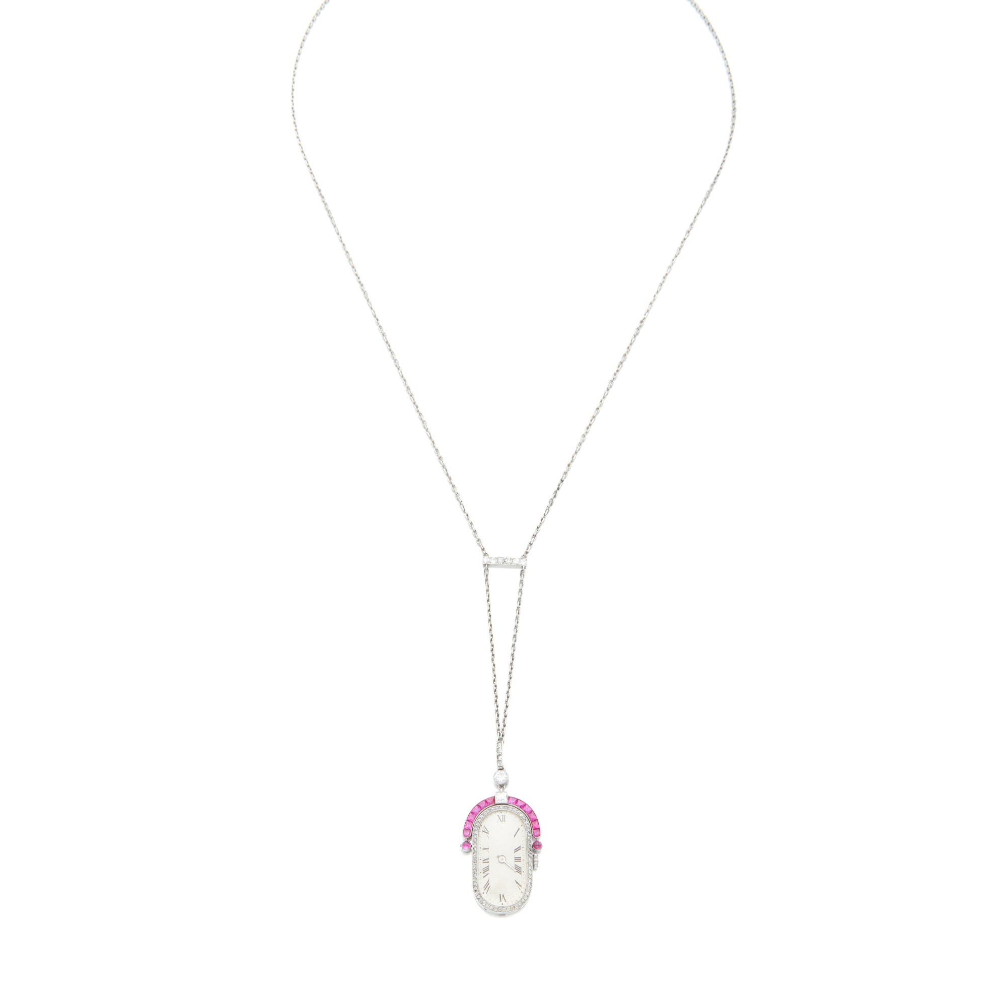 Ruby and diamond pendant watch, circa 1910 | Fine Jewels | 2022 | Sotheby's
