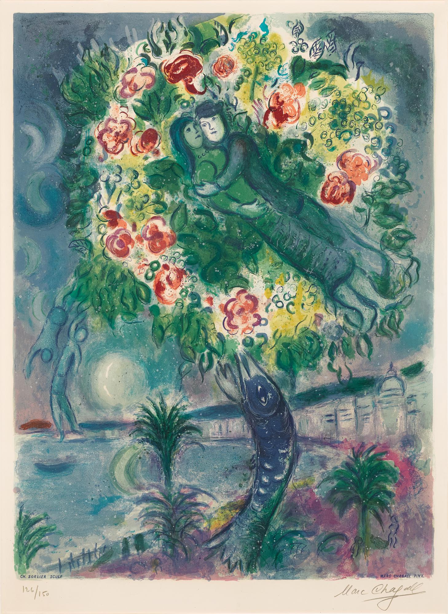 AFTER MARC CHAGALL | COUPLE ET POISSON (M. CS. 34) | Marc Chagall’s ...