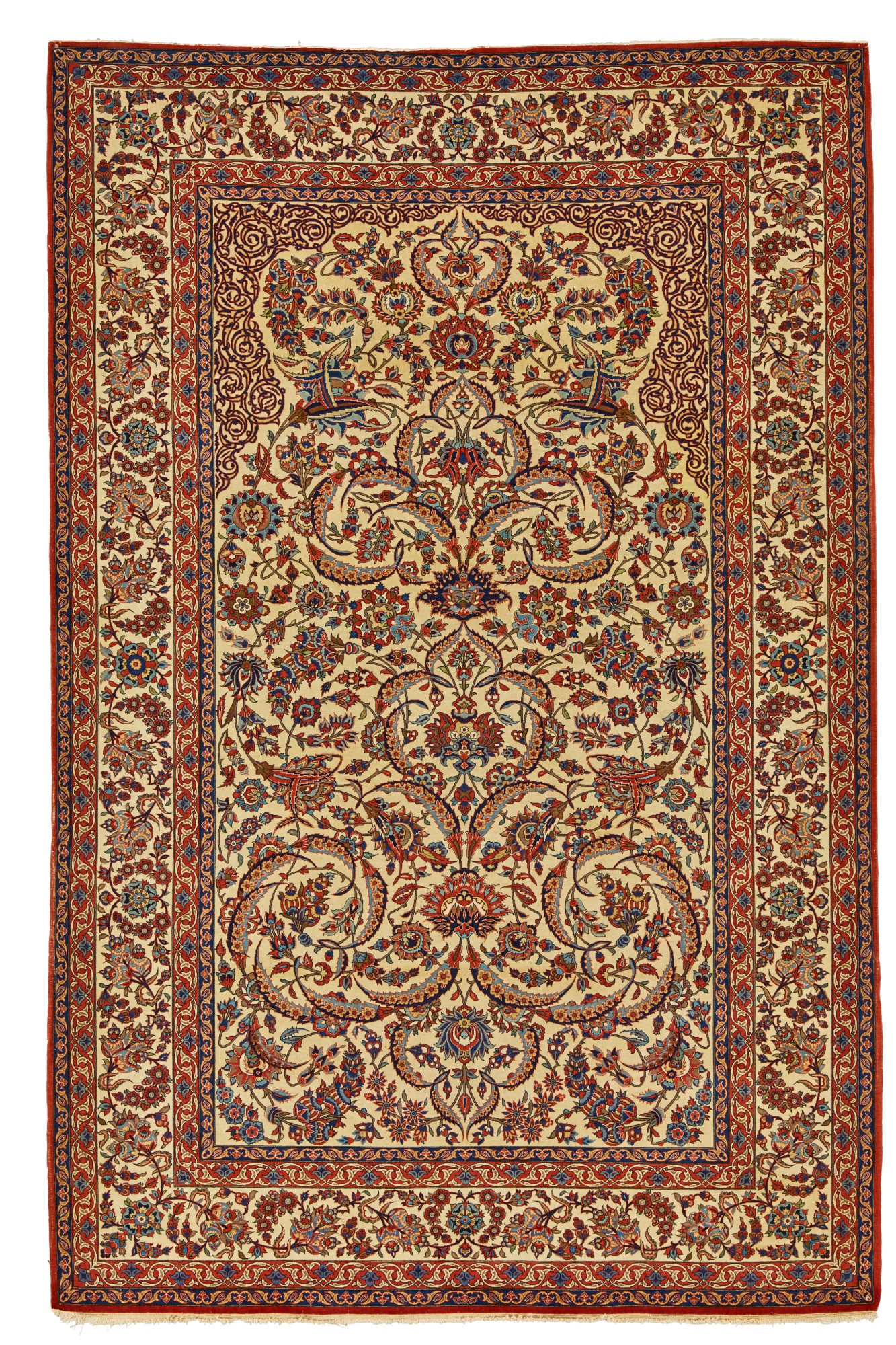 An Isfahan prayer rug, central Persia, mid-20th century | Arts of the ...