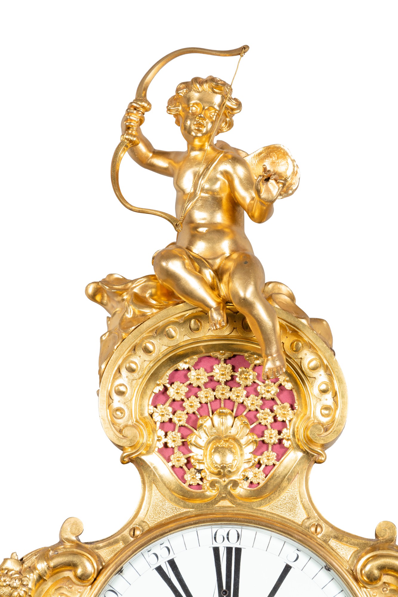A Louis XV gilt-bronze cartel clock in the manner of Charles Cressent ...