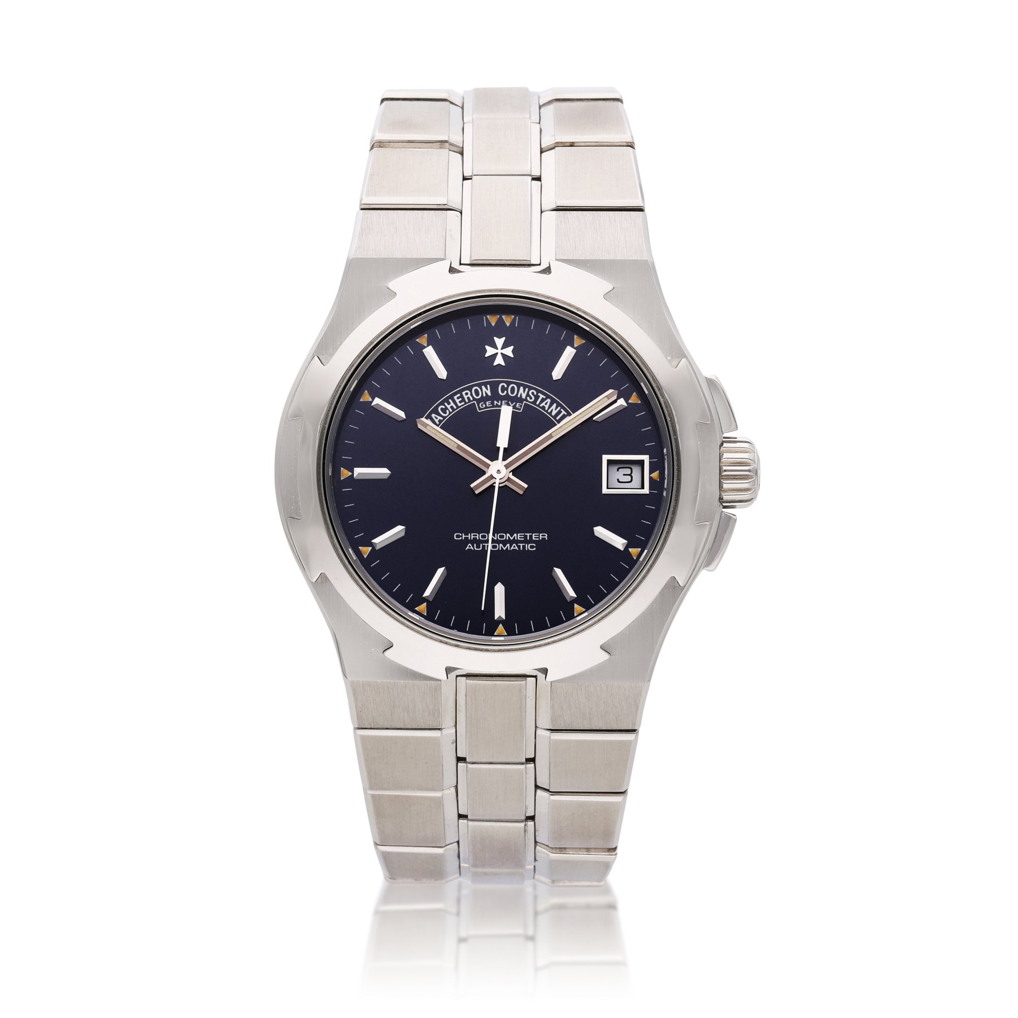 Reference 42040/72040 Overseas | A stainless steel bracelet watch with ...