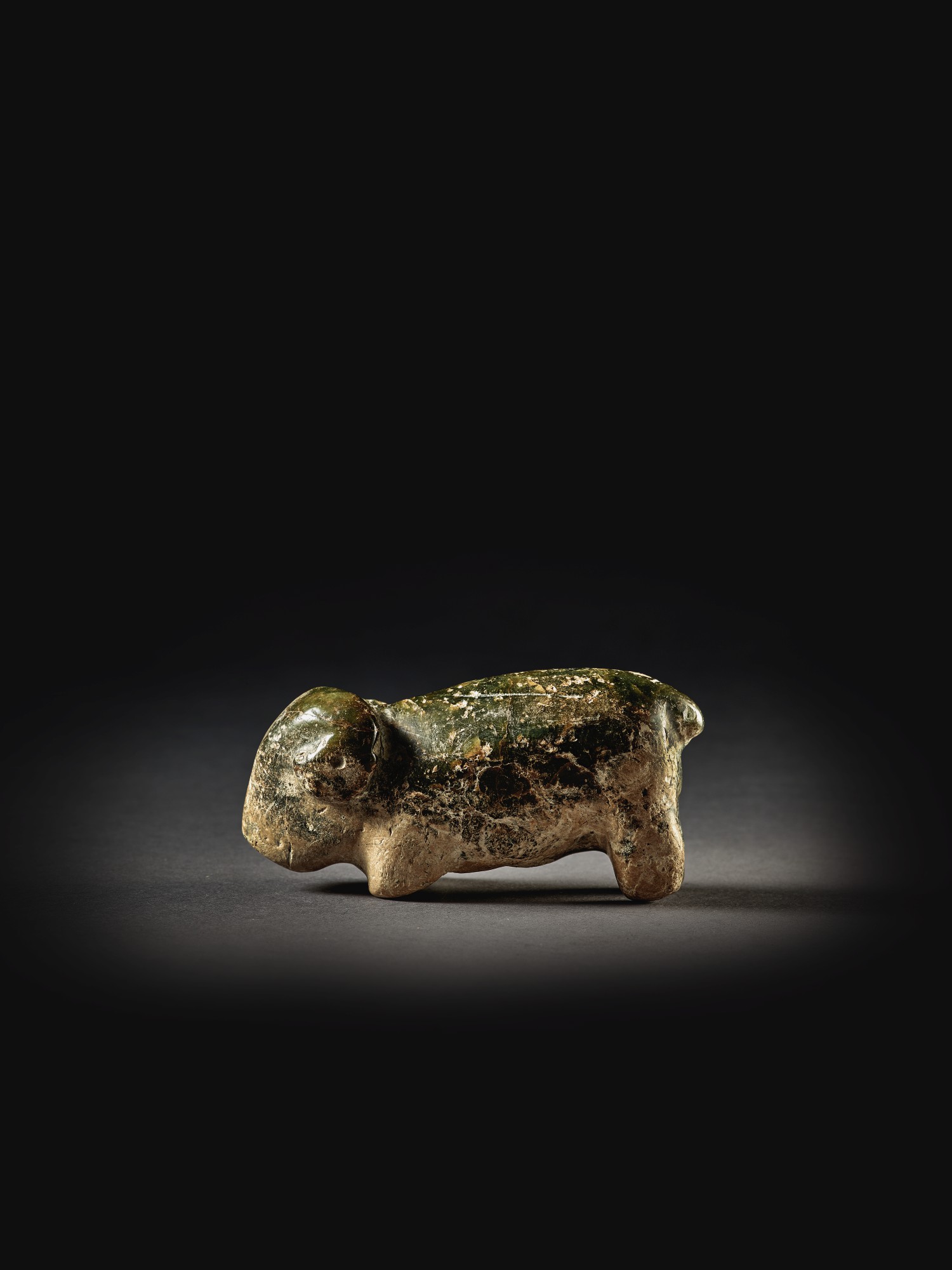 A RARE DARK GREEN STONE CARVING OF A RAM, NEOLITHIC PERIOD | Junkunc ...