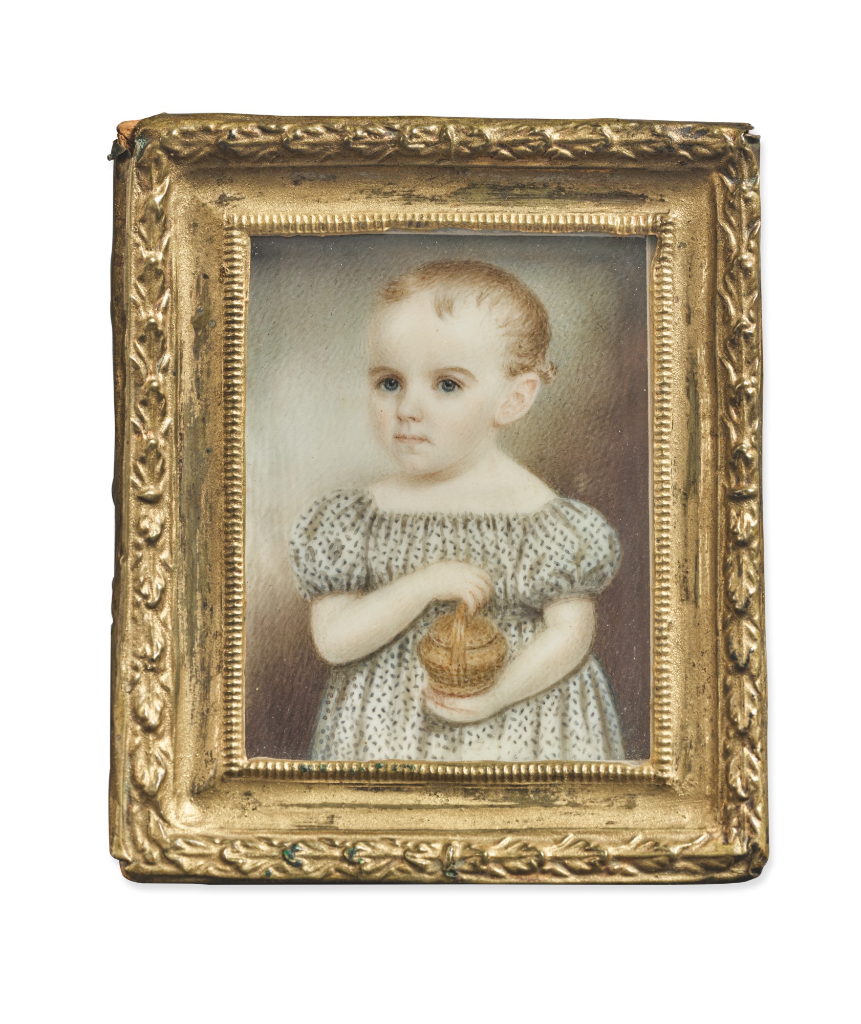 MRS. MOSES B. RUSSELL (CLARISSA PETERS) | MINIATURE PORTRAIT OF GIRL IN ...