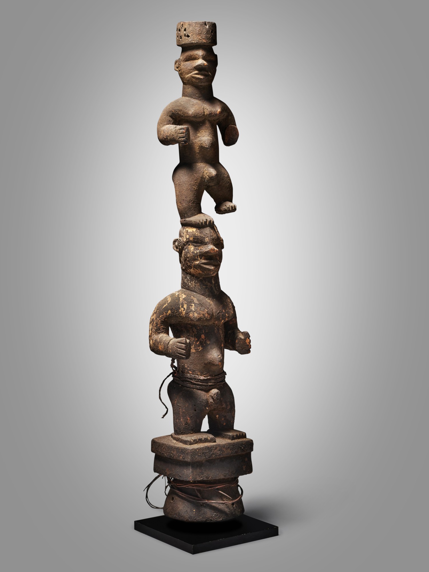 Ibibio or Ogoni Double-Figure Headdress, Nigeria | Art of Africa ...