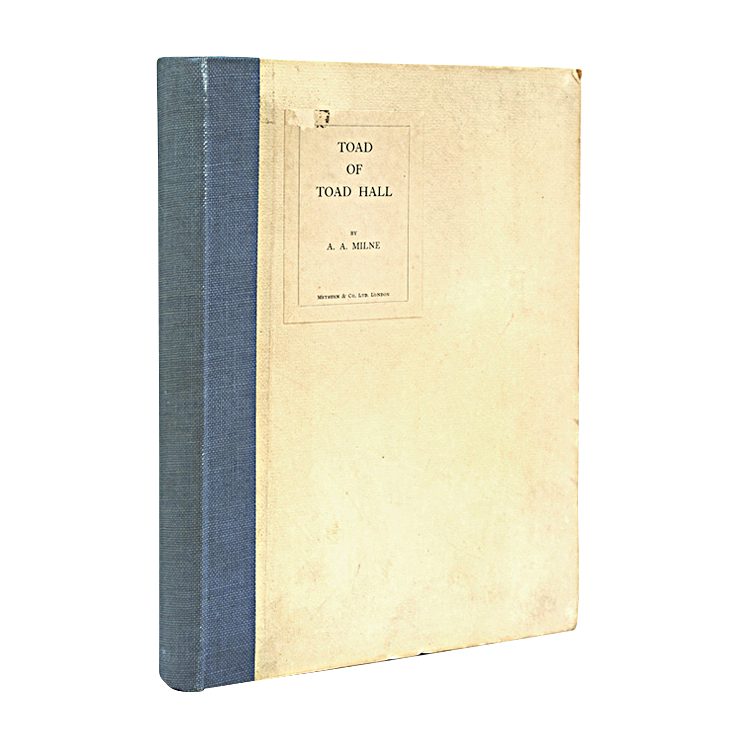 A.A. Milne Vintage Toad Of Toad Hall Signed Available For Immediate ...