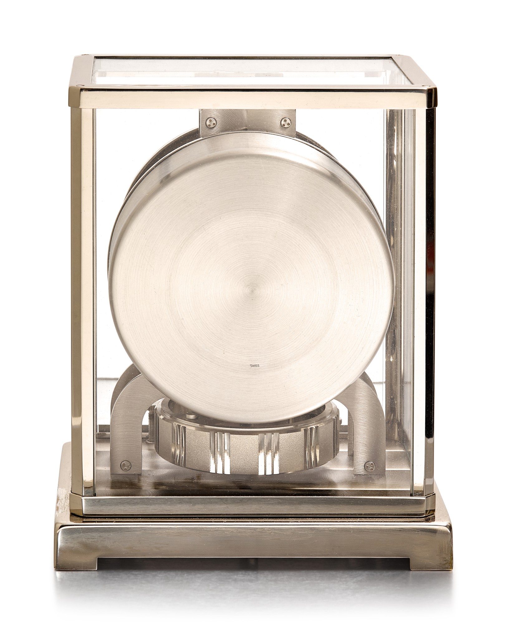 JAEGER-LECOULTRE | A RHODIUM-PLATED ATMOS CLOCK, CIRCA 1980 | Watches ...