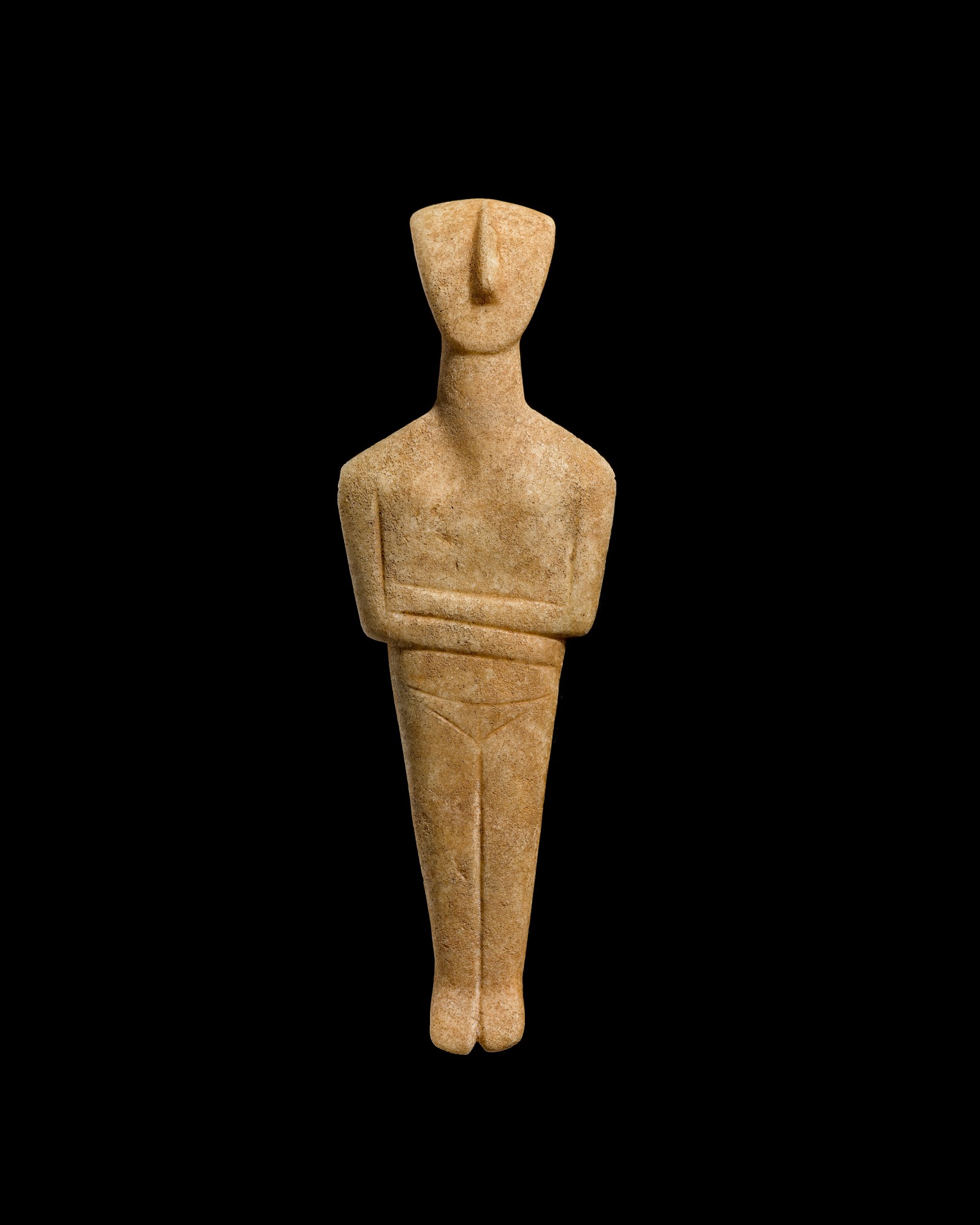 A Cycladic Marble Figure of a Goddess, Early Bronze Age II, circa 2600 ...