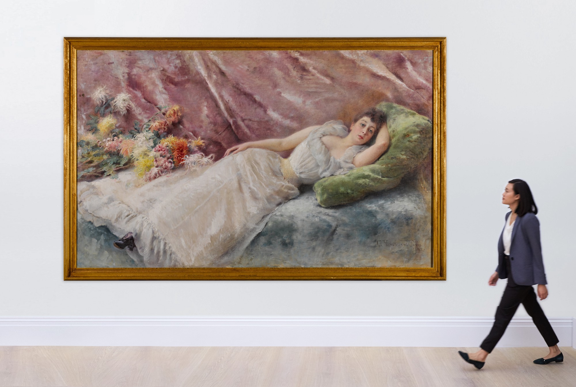 Maria Matavtina Reclining (Portrait of Madame M) | Russian Pictures ...