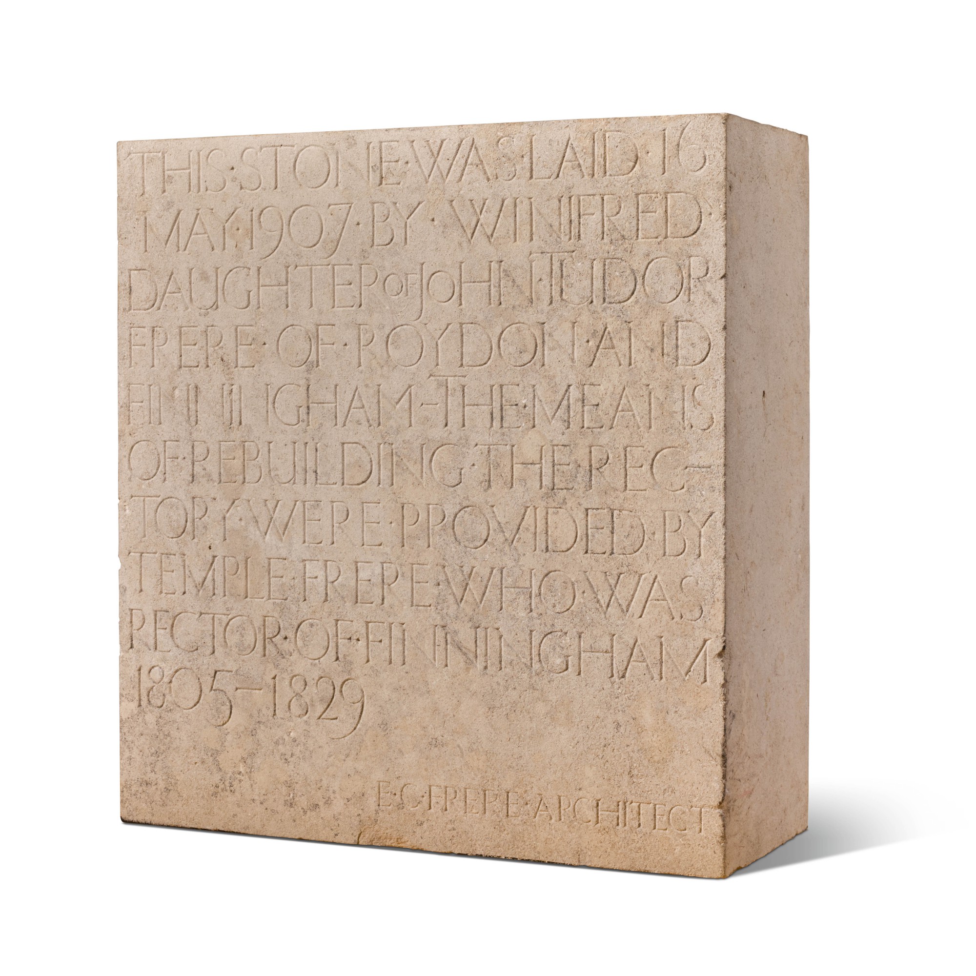 Foundation Stone from The Old Rectory, Finningham, Suffolk | Made in ...