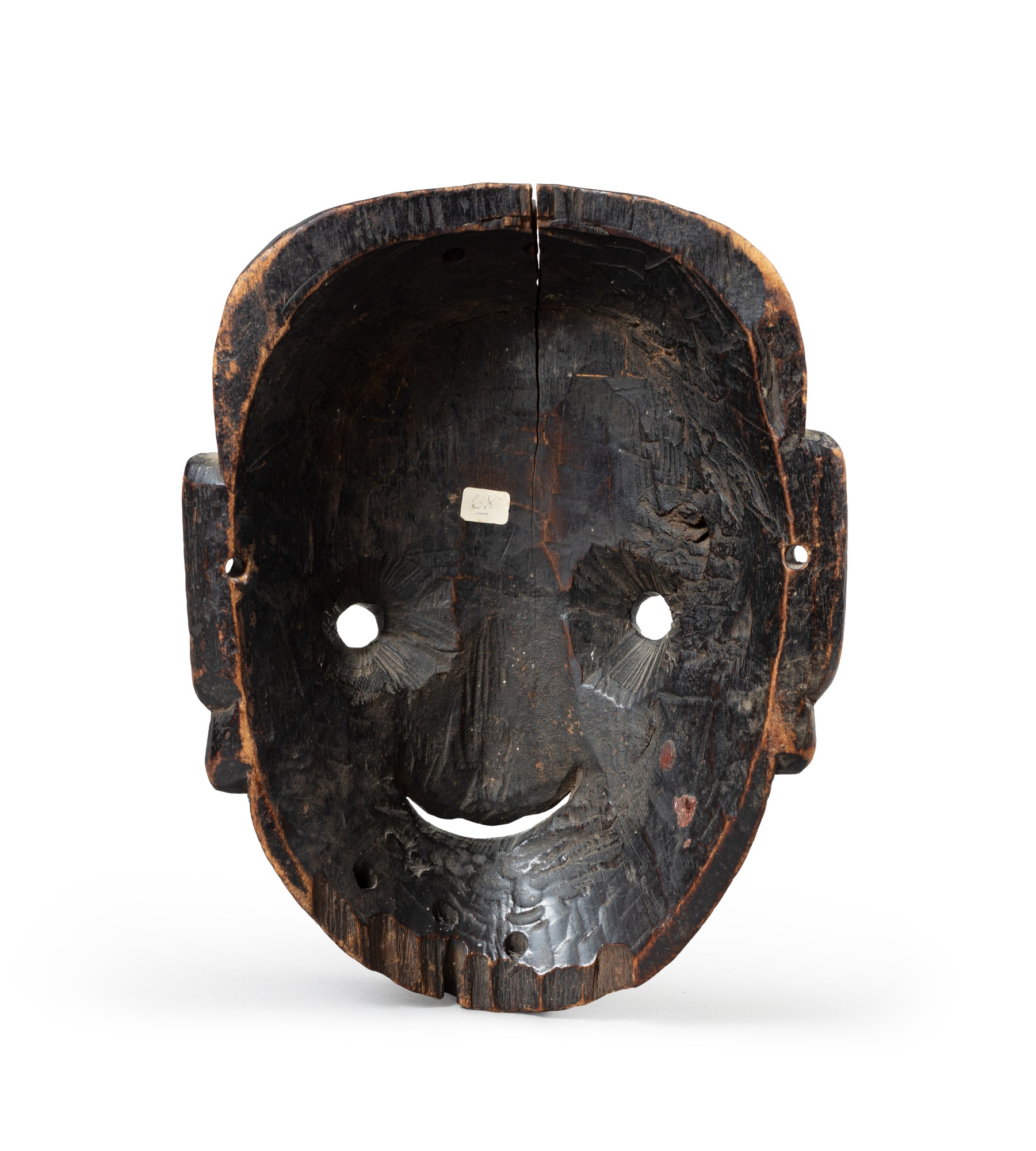 A carved wood Monpa yak dance mask Arunachal Pradesh, India | 印度 阿魯納查邦 ...