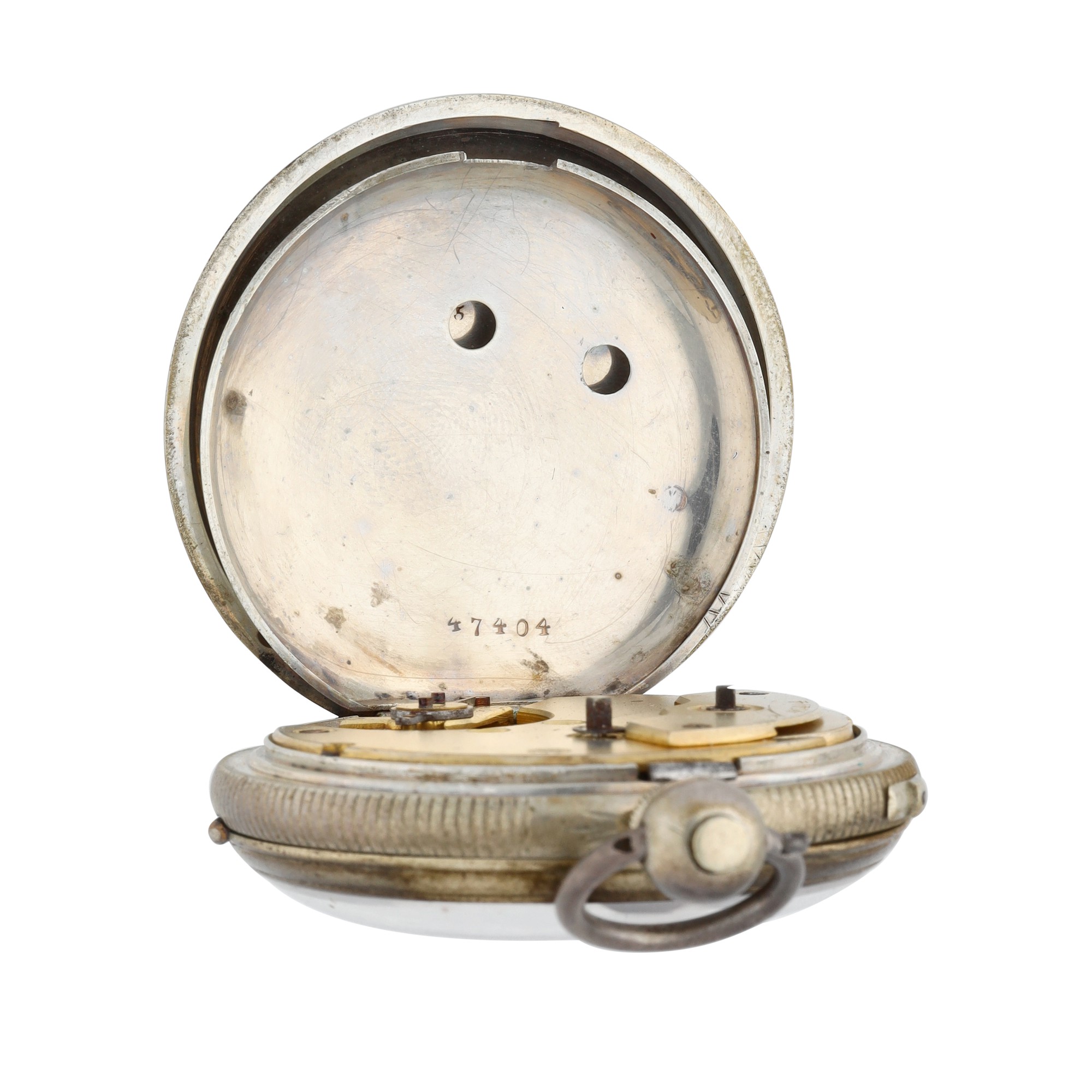 Swiss An open-faced duplex watch with mock pendulum signed Pateck ...