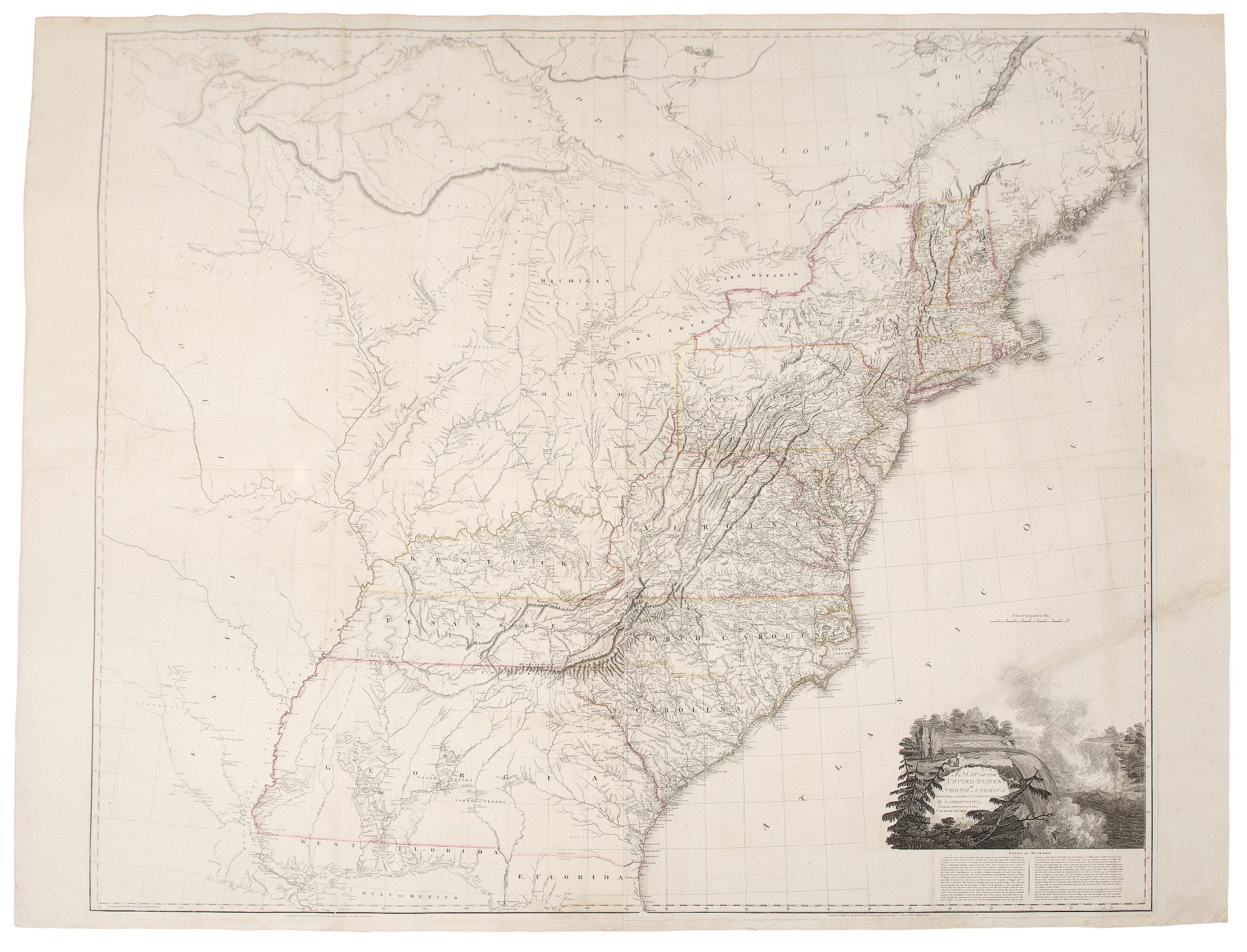 Arrowsmith, Aaron | The famed wall map of the United States | Fine ...