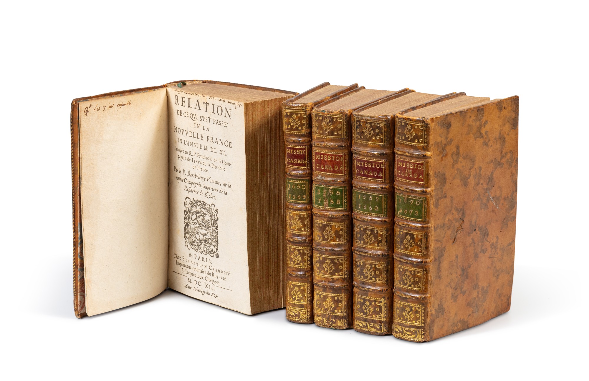 Relation de ce qui s'est passé en Nouvelle France... Paris, 1641-1673 ...