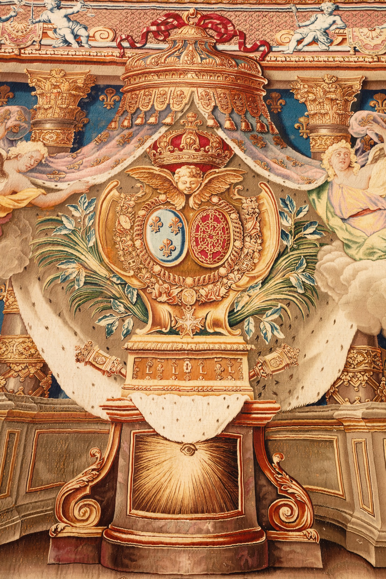 A Chancellerie Portiere Tapestry, Gobelins Manufactory, Paris, Louis XV ...