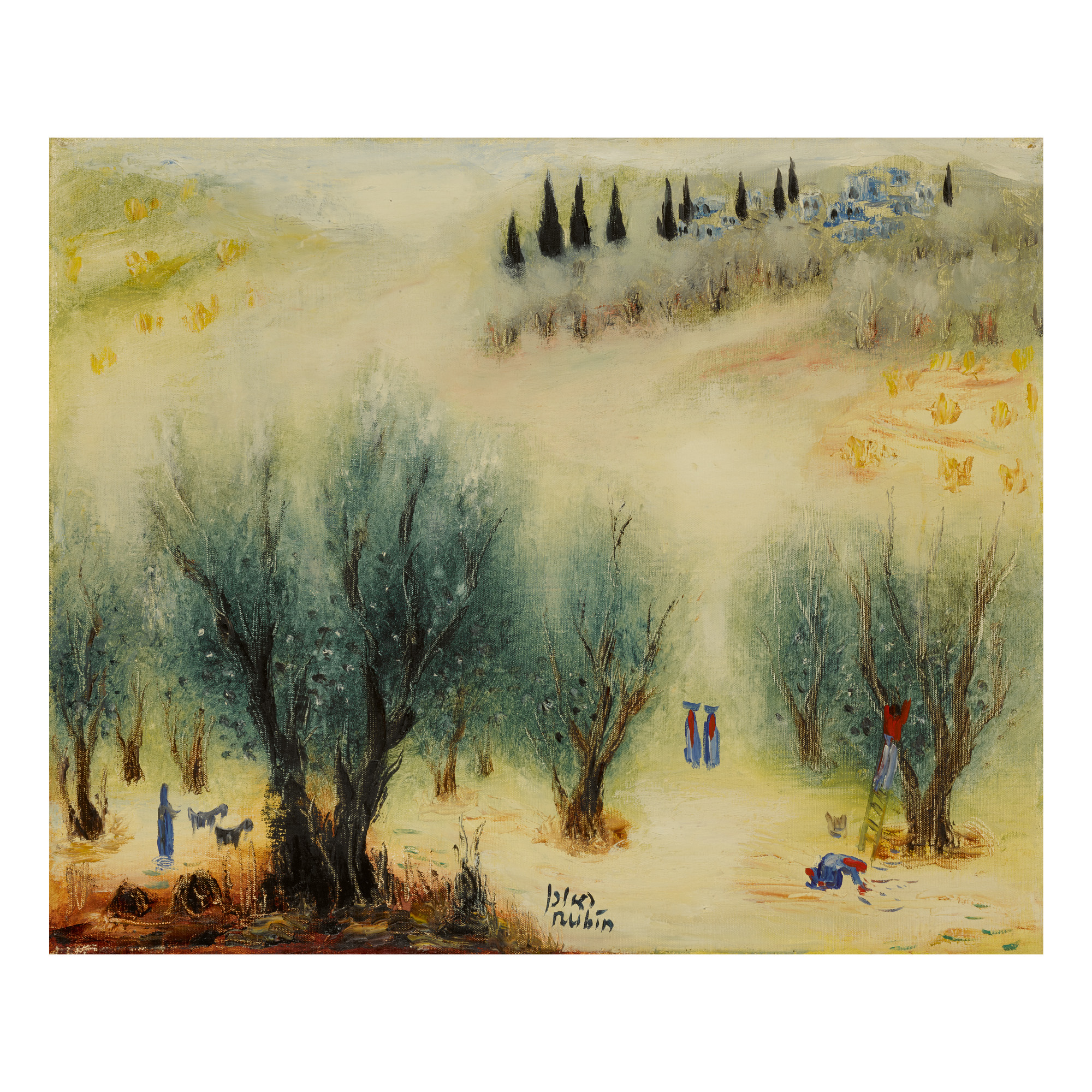 REUVEN RUBIN | LANDSCAPE IN GALILEE | Israeli and International Art ...