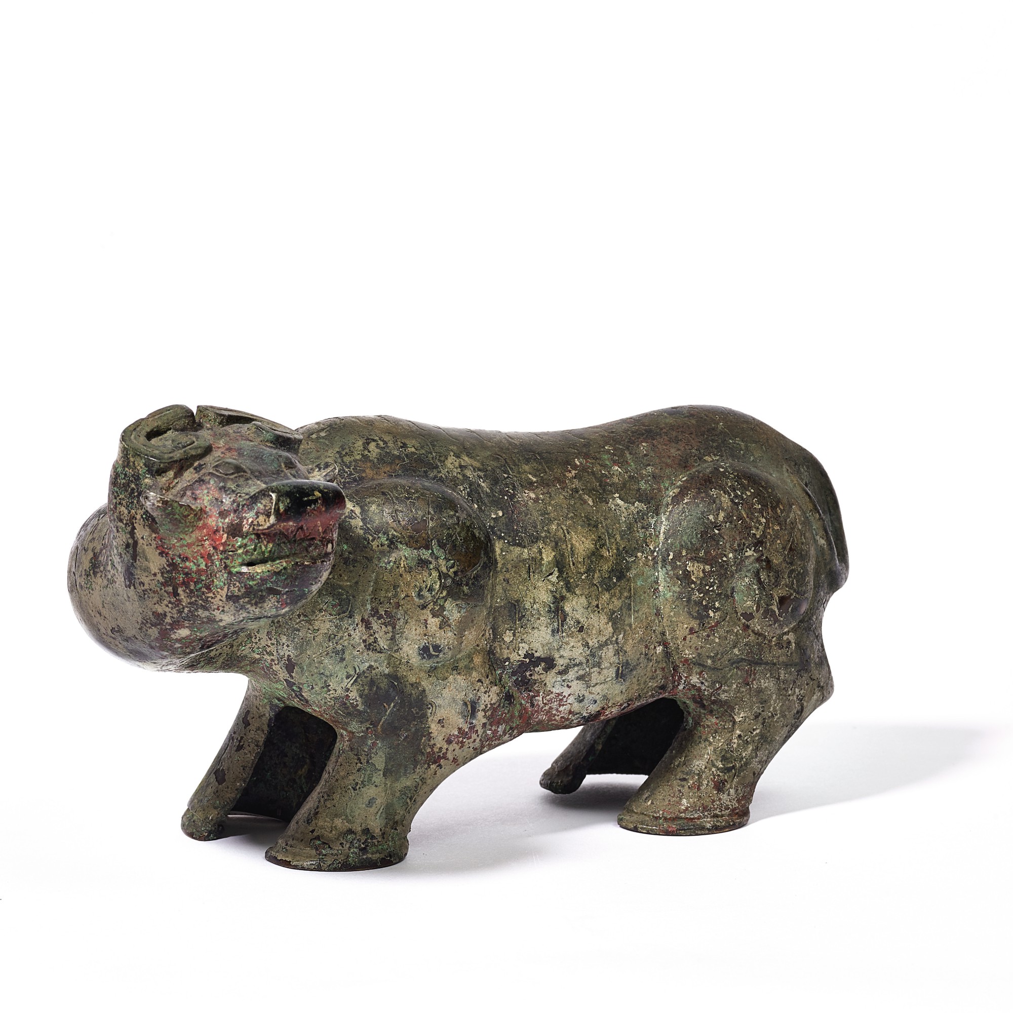 A BRONZE FIGURE OF A BUFFALO, WESTERN ZHOU PERIOD | Important Chinese ...