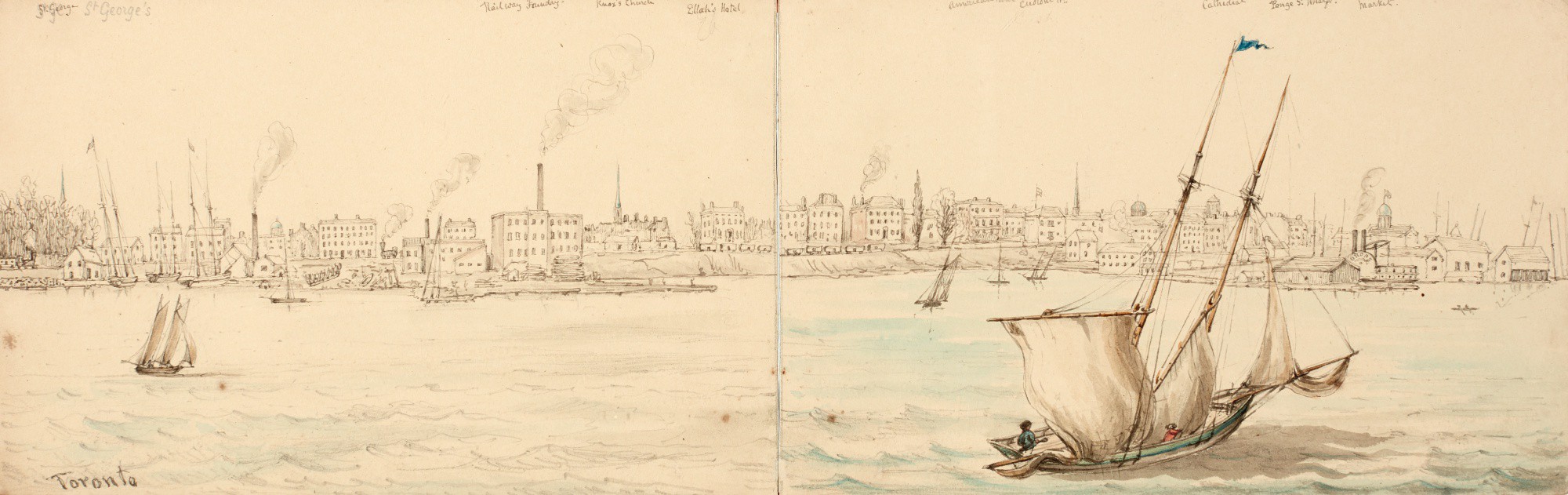 Canada, album of drawings and sketches, 1854-56 | Travel, Atlases, Maps ...