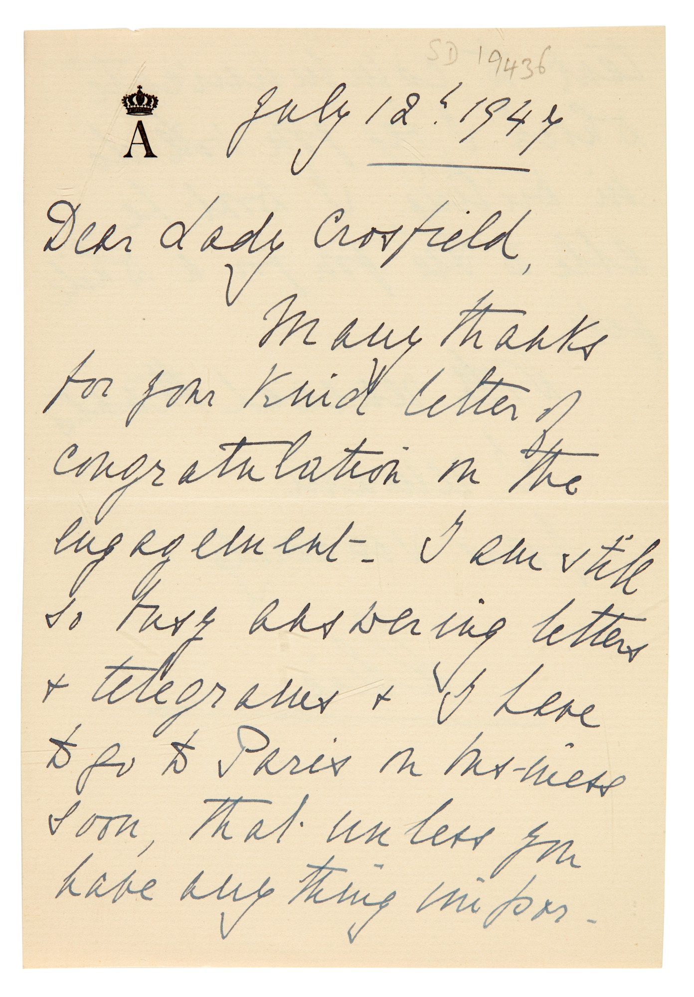 BRITISH ROYAL FAMILY | a collection of ten items, 1864-1956 | The ...