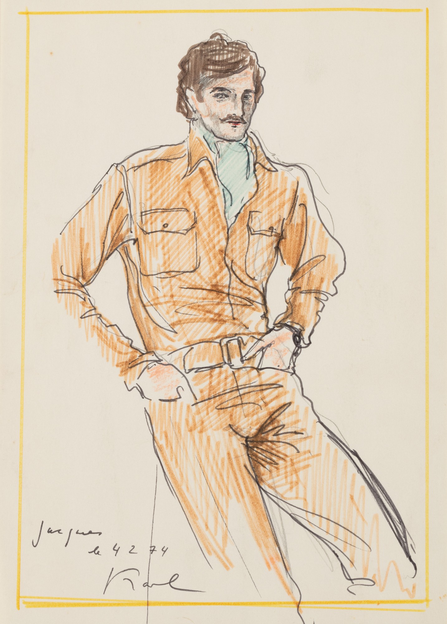 Three portraits of Jacques de Bascher | Three portraits de Jacques de ...