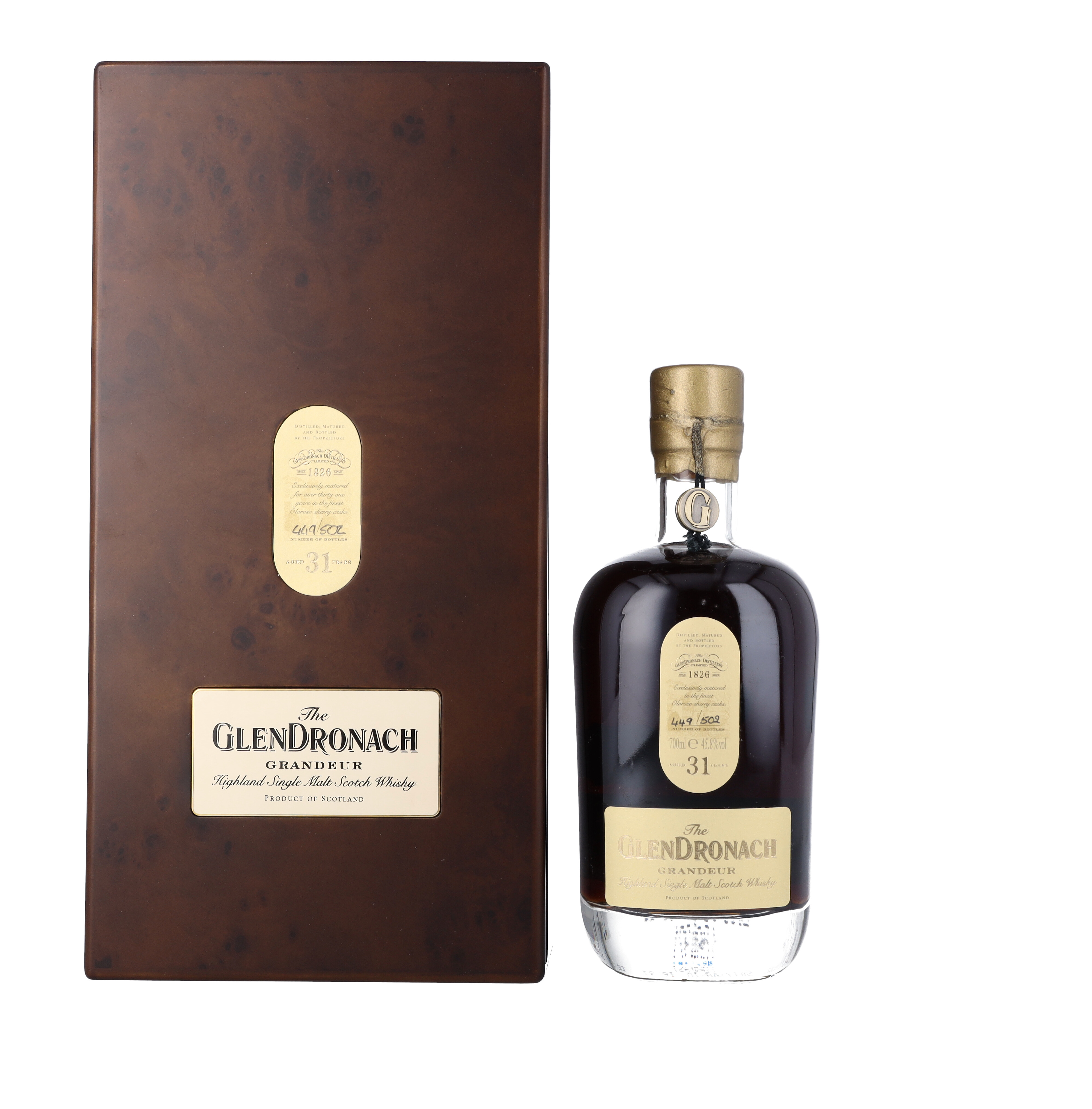 The Glendronach Grandeur Batch No.2 31 Year Old 45.8 abv NV (1 BT70 ...