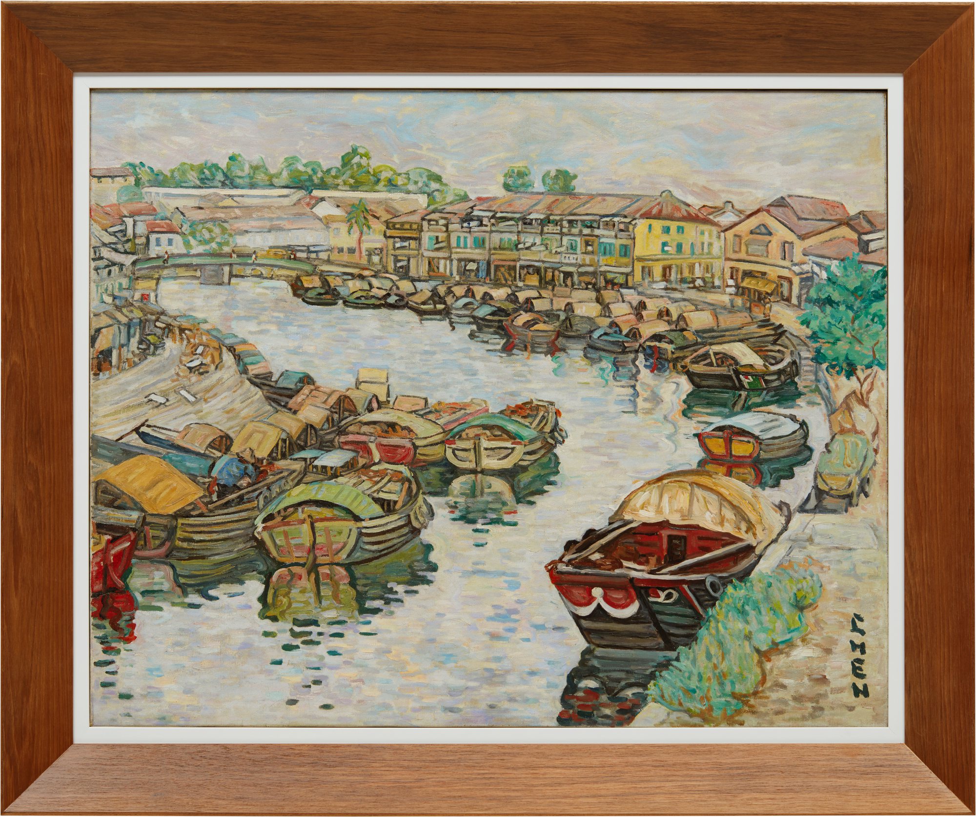 Georgette Chen 張荔英 | Boats and shophouses 小船和店屋 | Modern & Contemporary ...